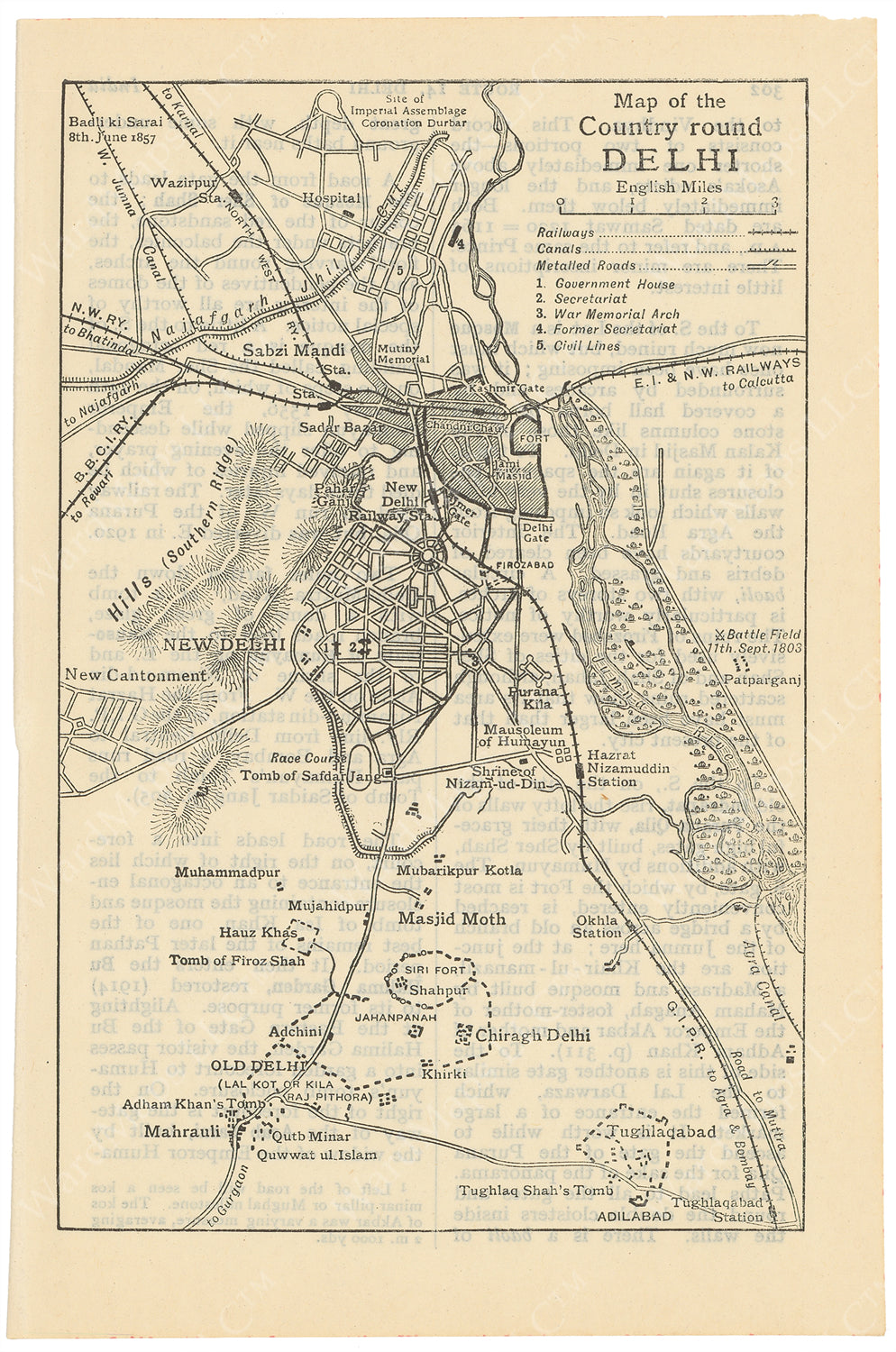 Delhi Region, India 1953 – WardMaps LLC