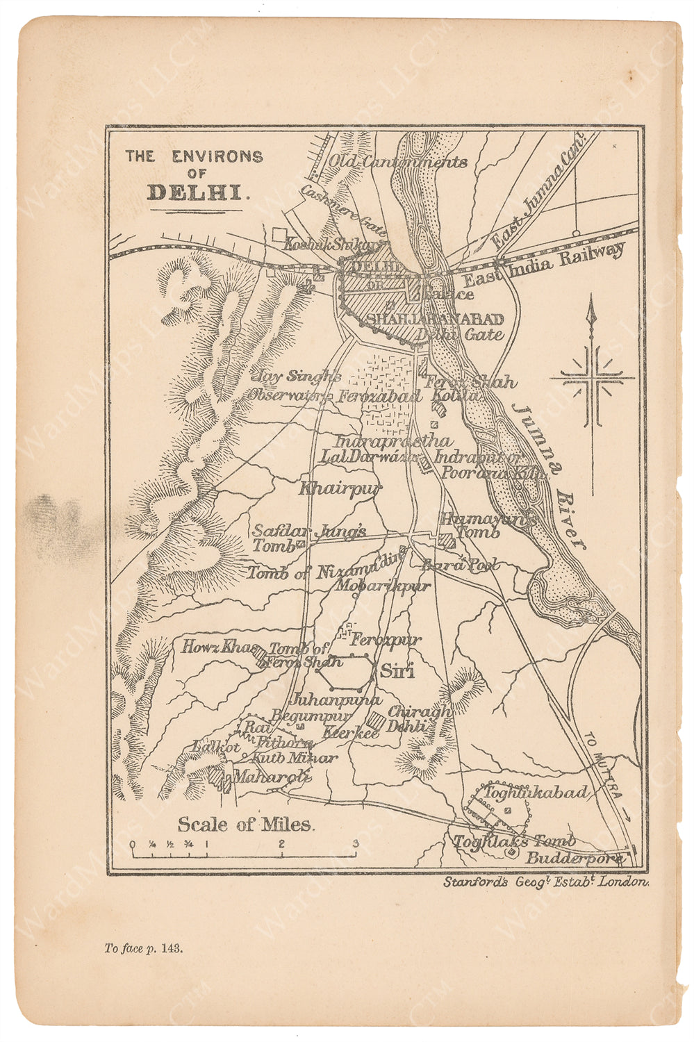 Delhi, India 1903: Environs – WardMaps LLC