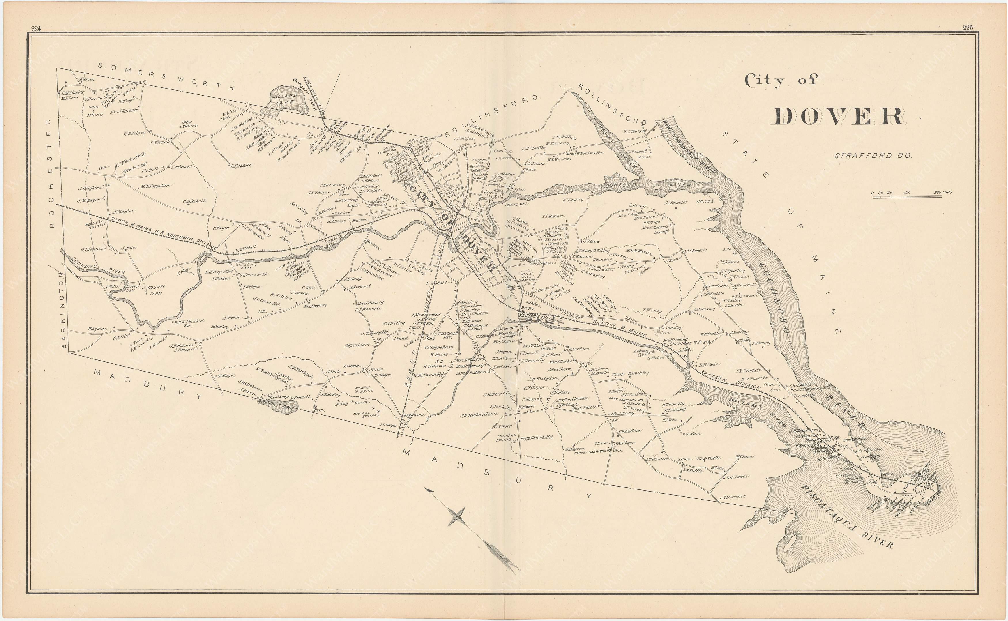 Dover, New Hampshire 1892 – WardMaps LLC
