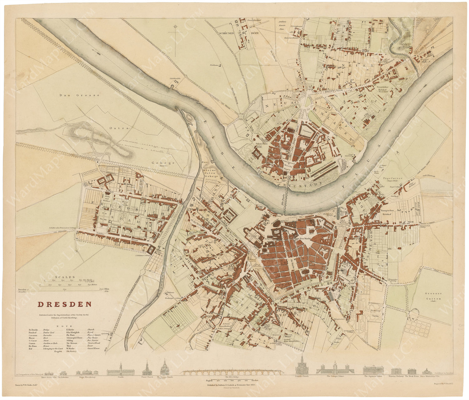 Dresden, Germany 1833 – WardMaps LLC