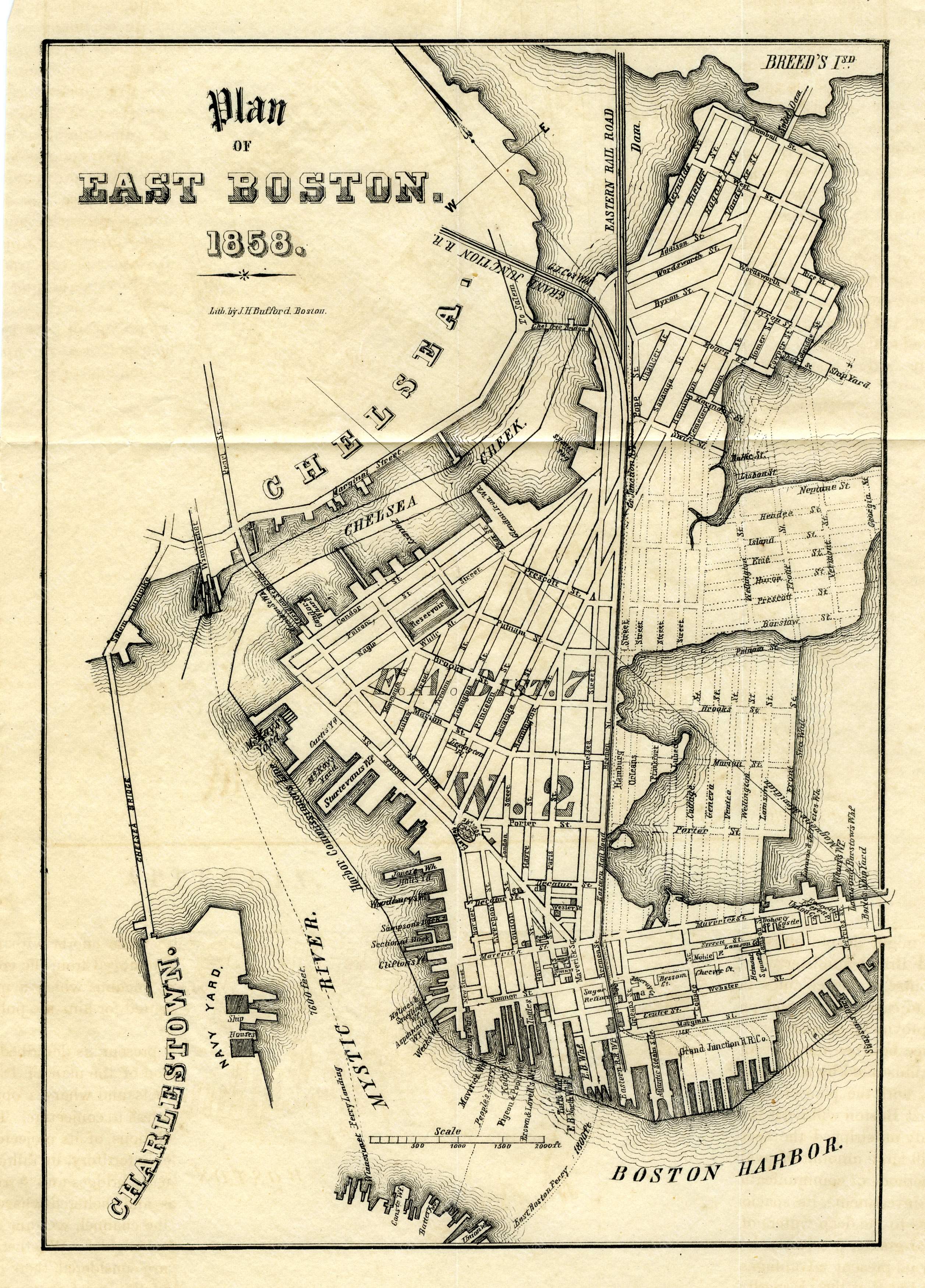 East Boston, Massachusetts 1858 – WardMaps LLC
