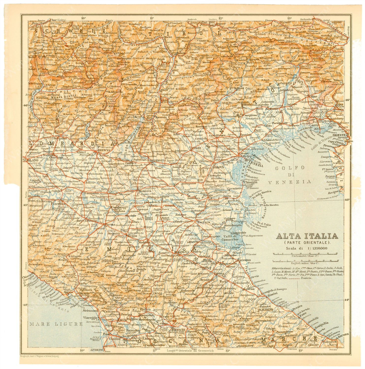 Italy 1913: Northeastern Part – WardMaps LLC