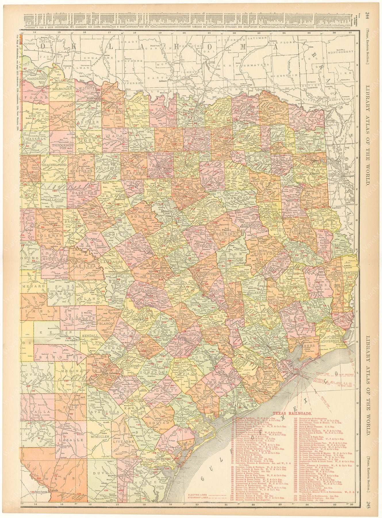Texas 1912: Eastern Part – WardMaps LLC