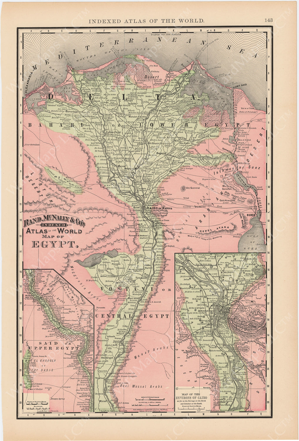 Egypt 1892 – WardMaps LLC