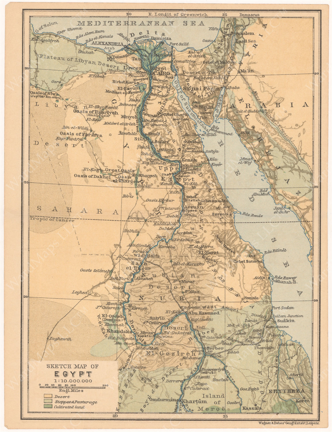 Egypt 1908 – WardMaps LLC