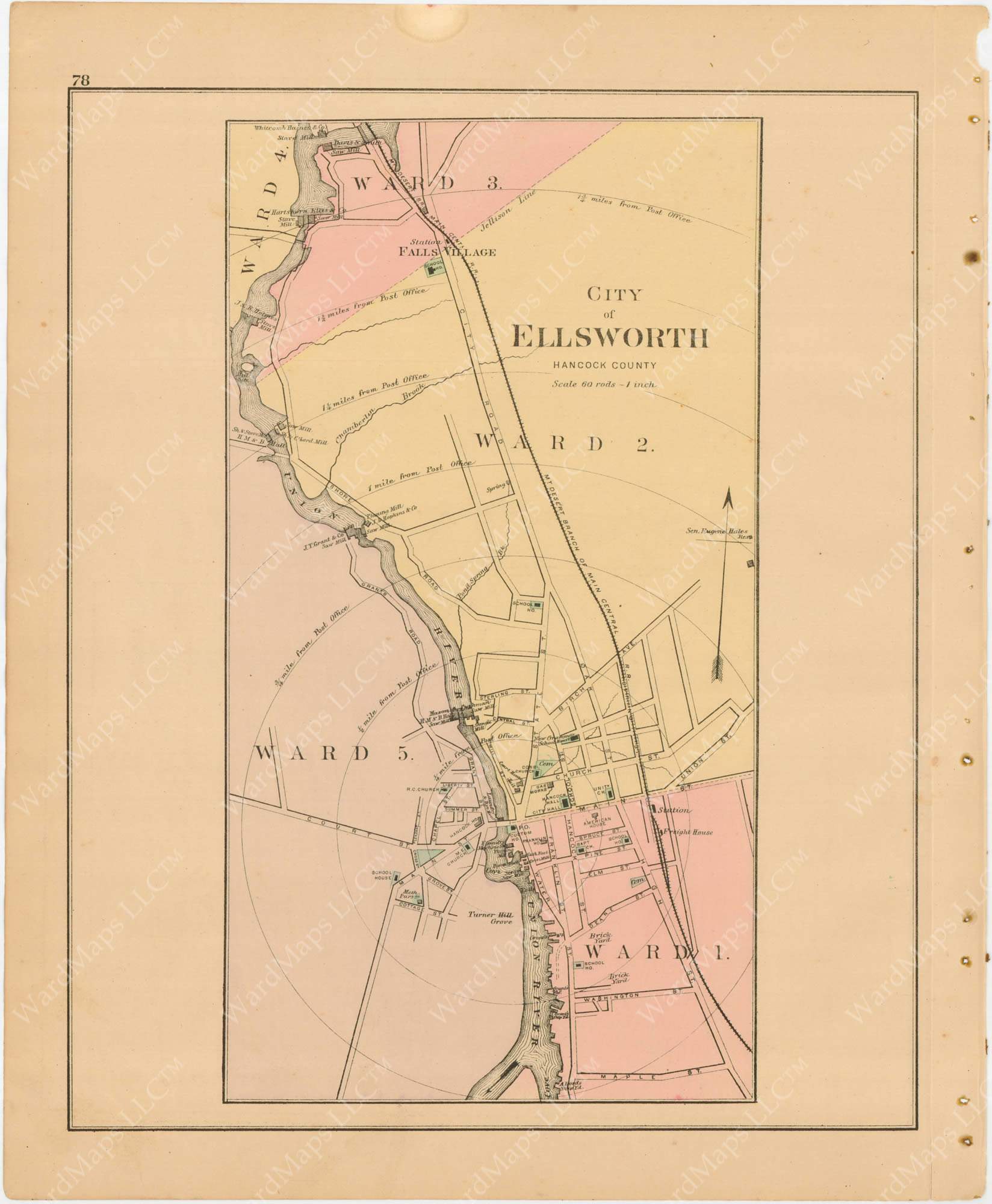 Ellsworth, Maine 1894-95 – WardMaps LLC