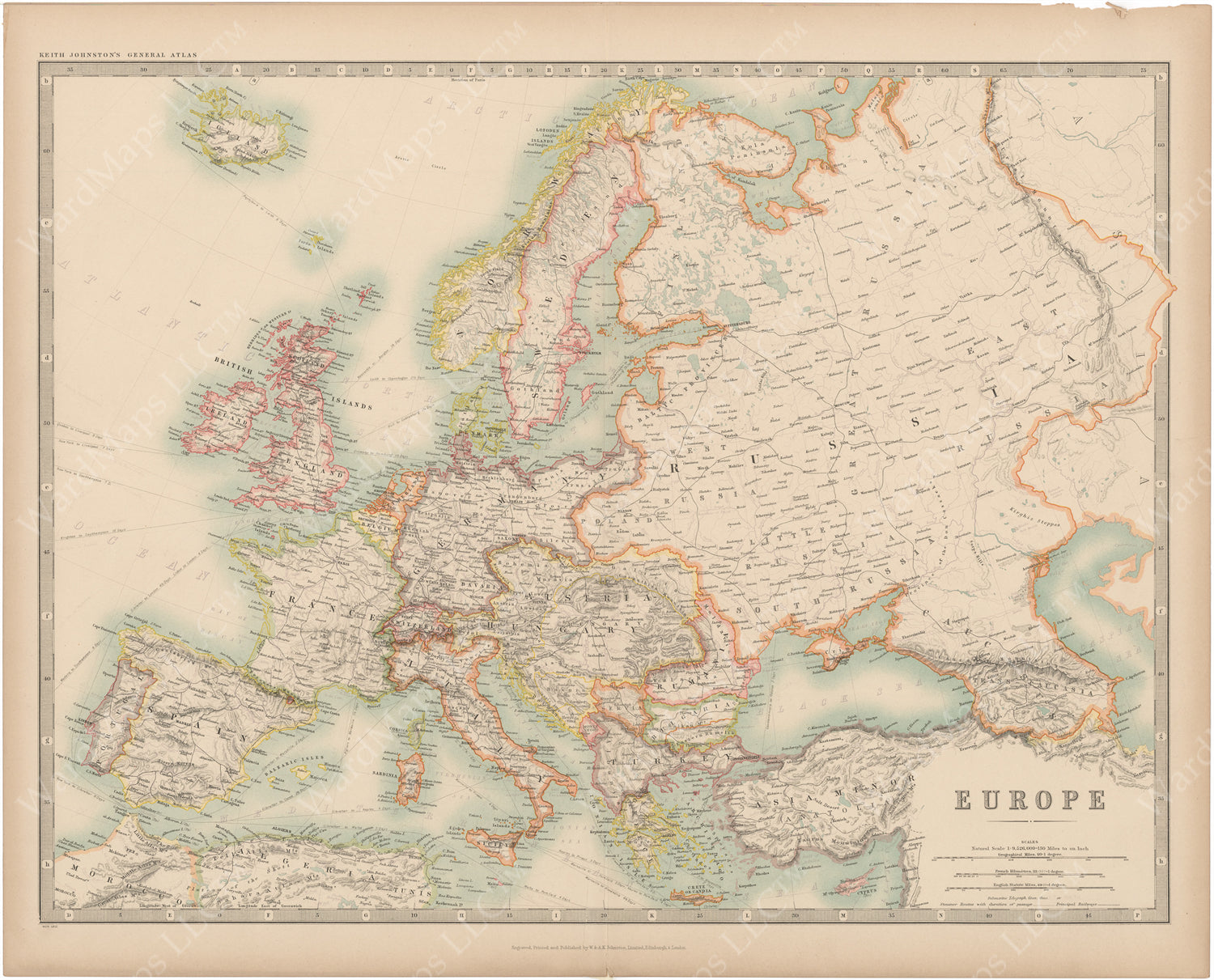 Europe 1913 – WardMaps LLC