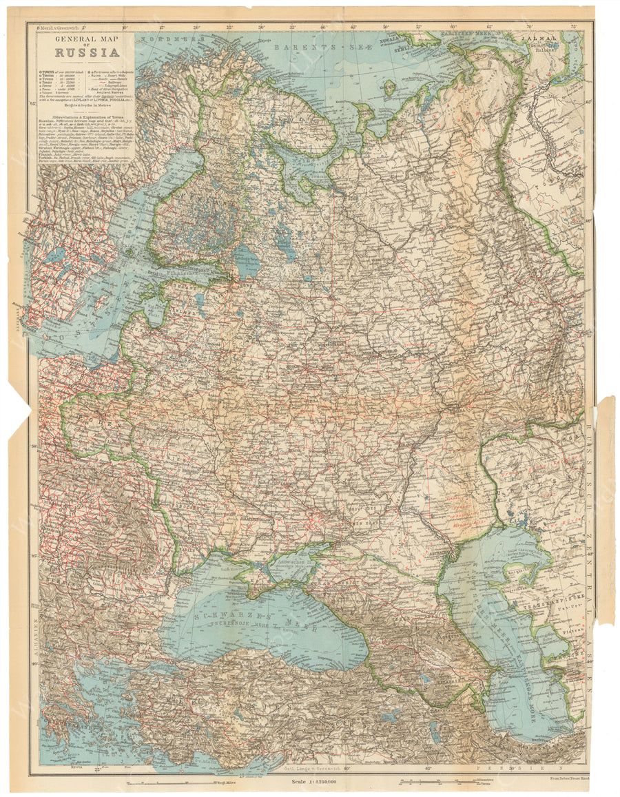 Russia 1914 – WardMaps LLC