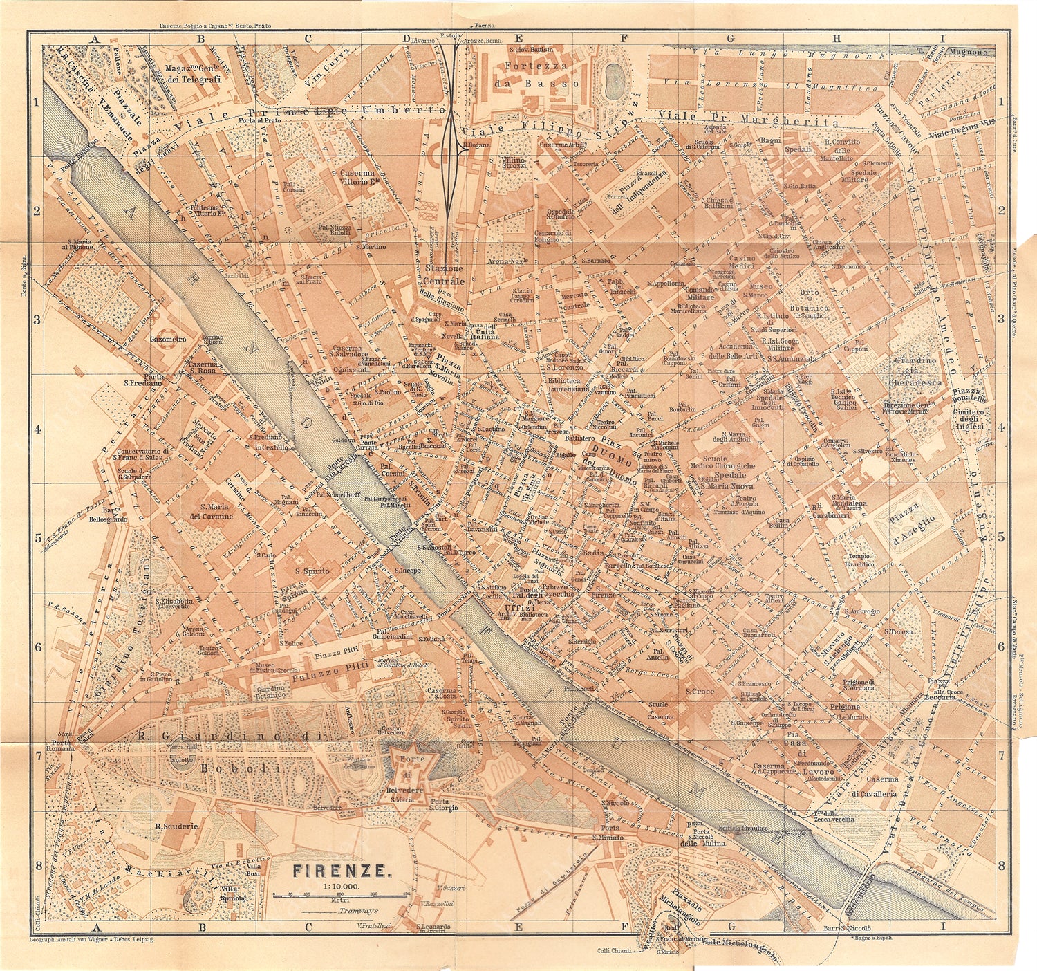 Florence, Italy 1899 – WardMaps LLC