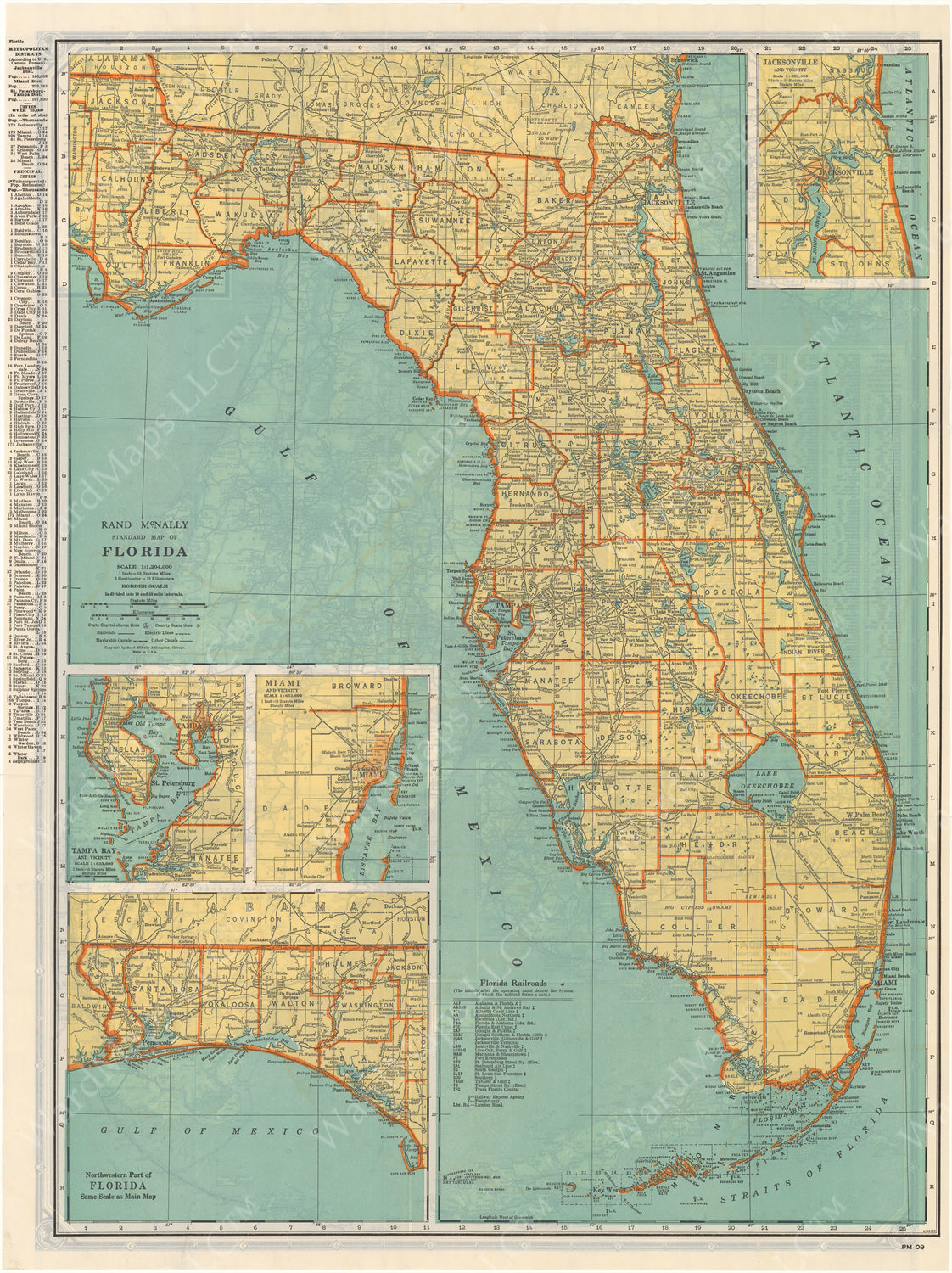 Florida 1940 – WardMaps LLC