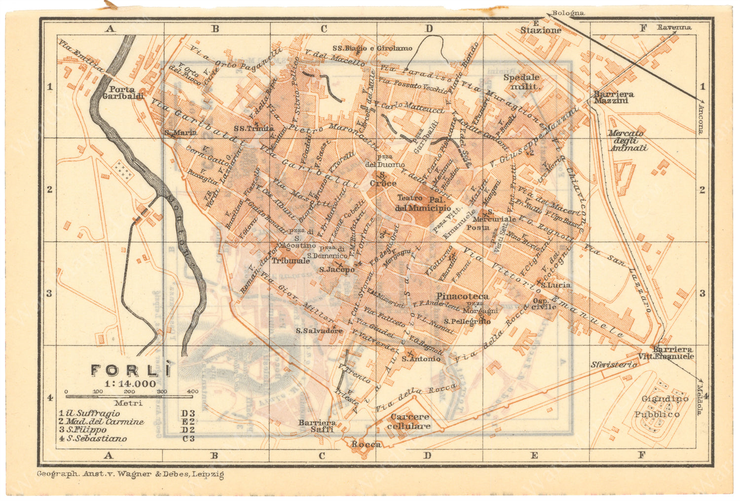 Forli, Italy 1909 – WardMaps LLC