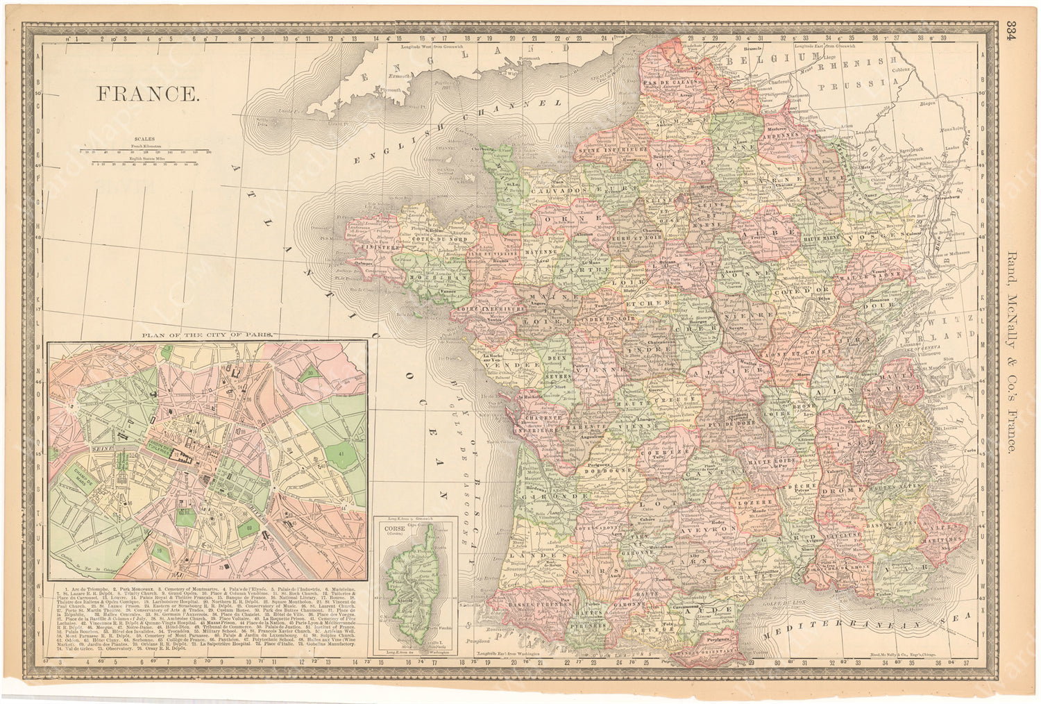 France 1892 – WardMaps LLC