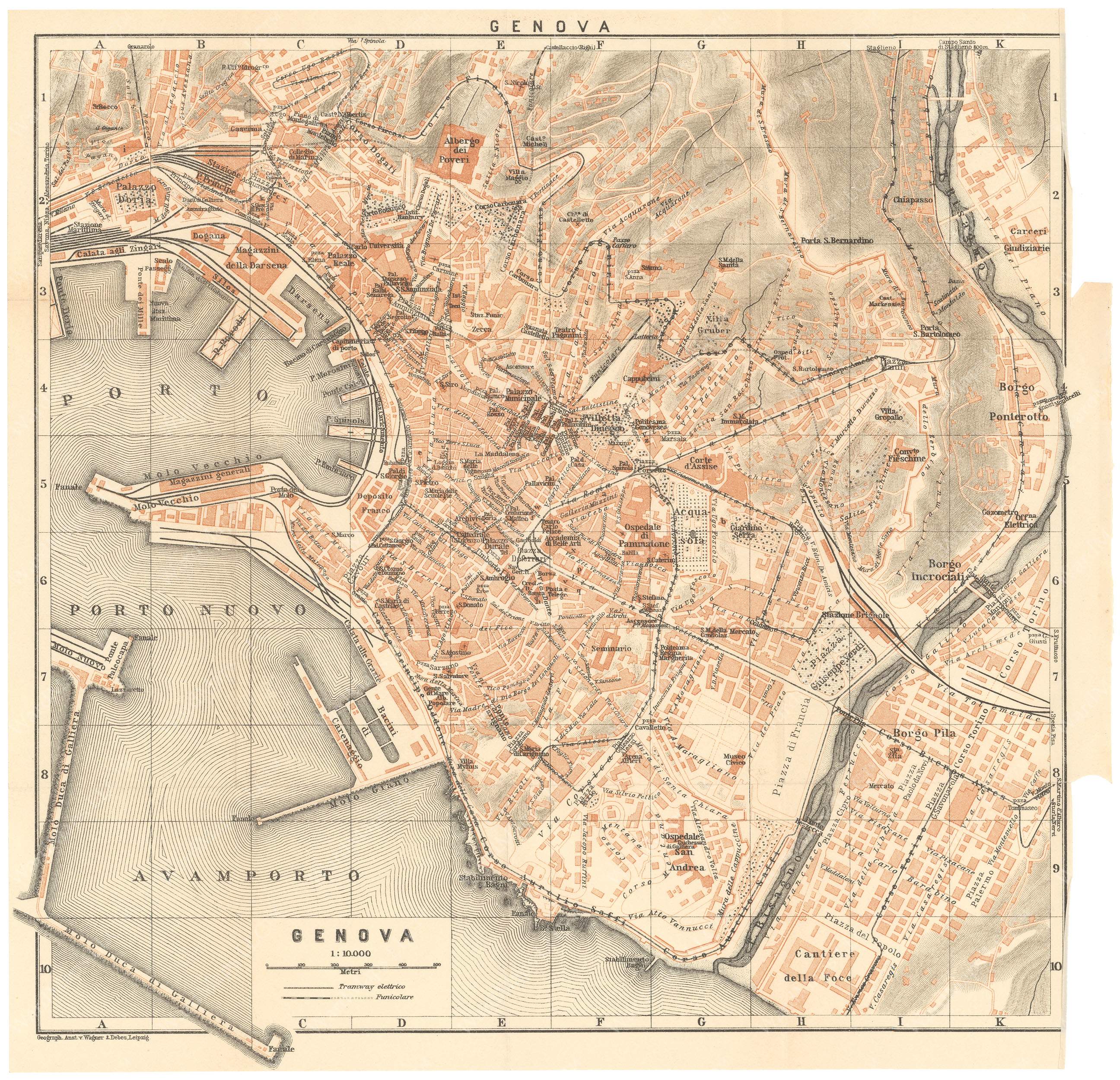 Genoa, Italy 1928 – WardMaps LLC
