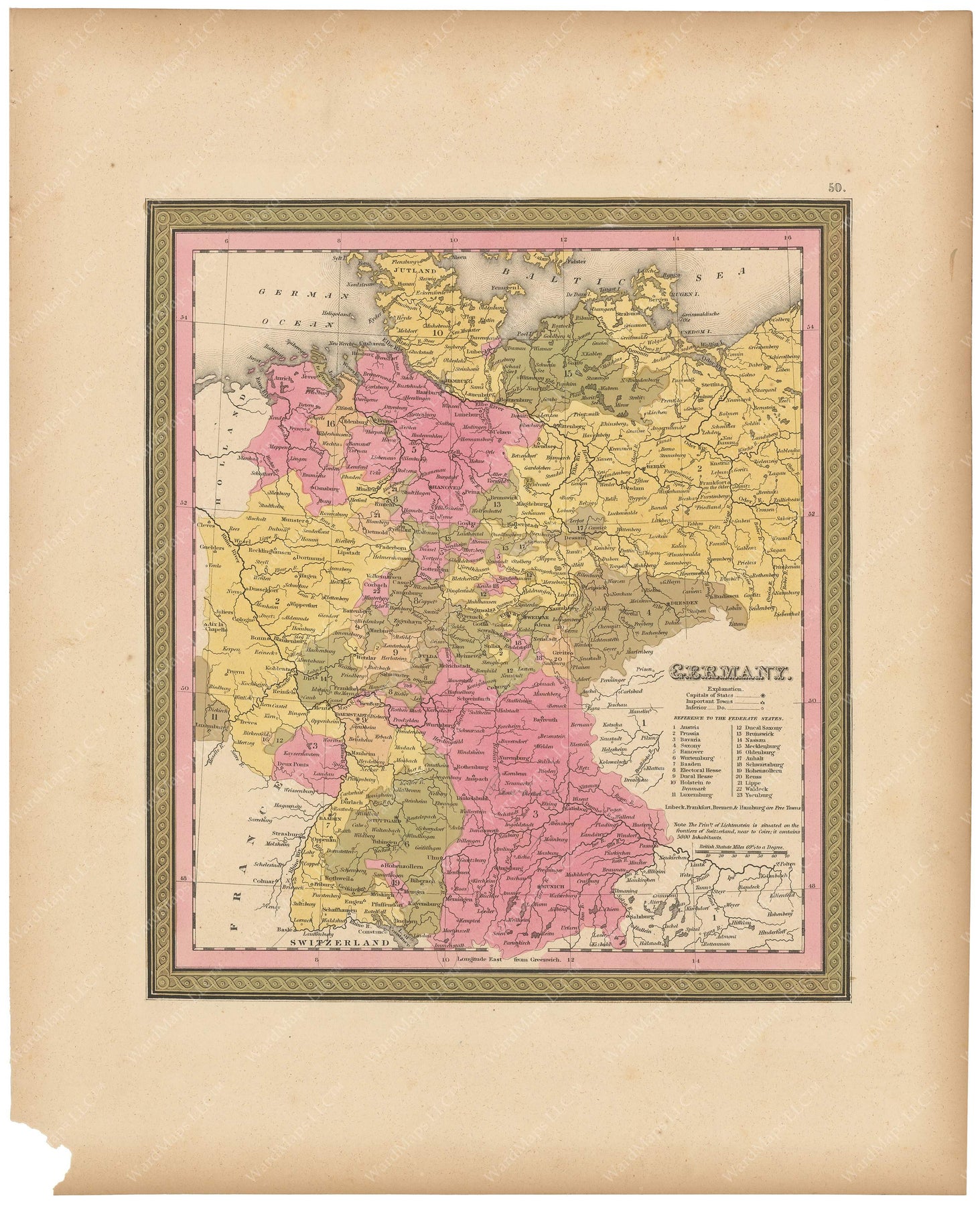Germany 1847 – WardMaps LLC
