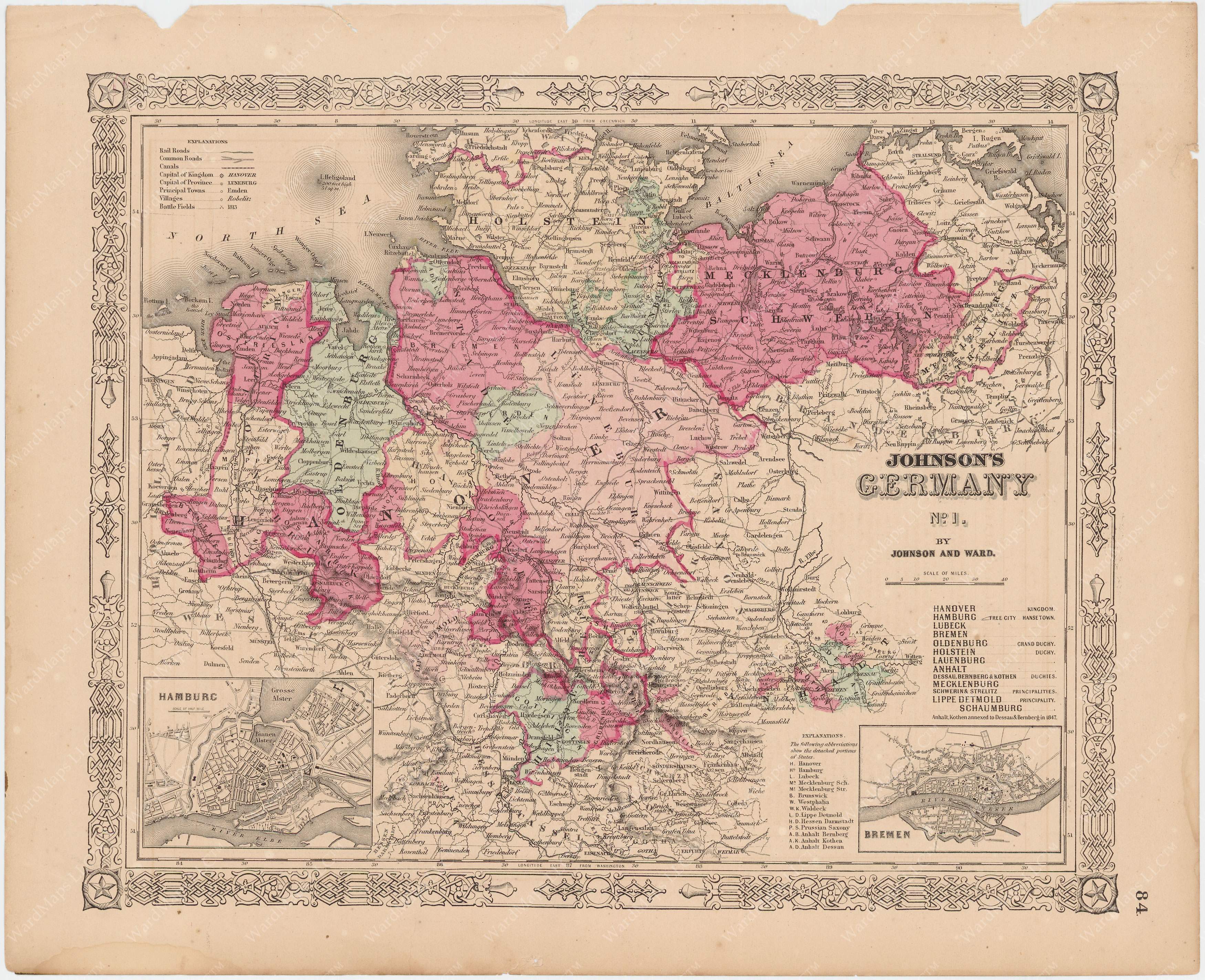 Germany 1865 – WardMaps LLC
