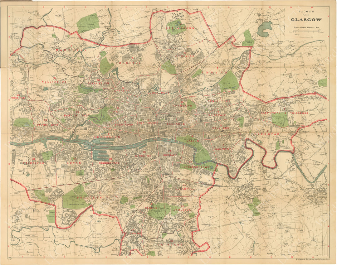 Glasgow, Scotland Circa 1910 – WardMaps LLC