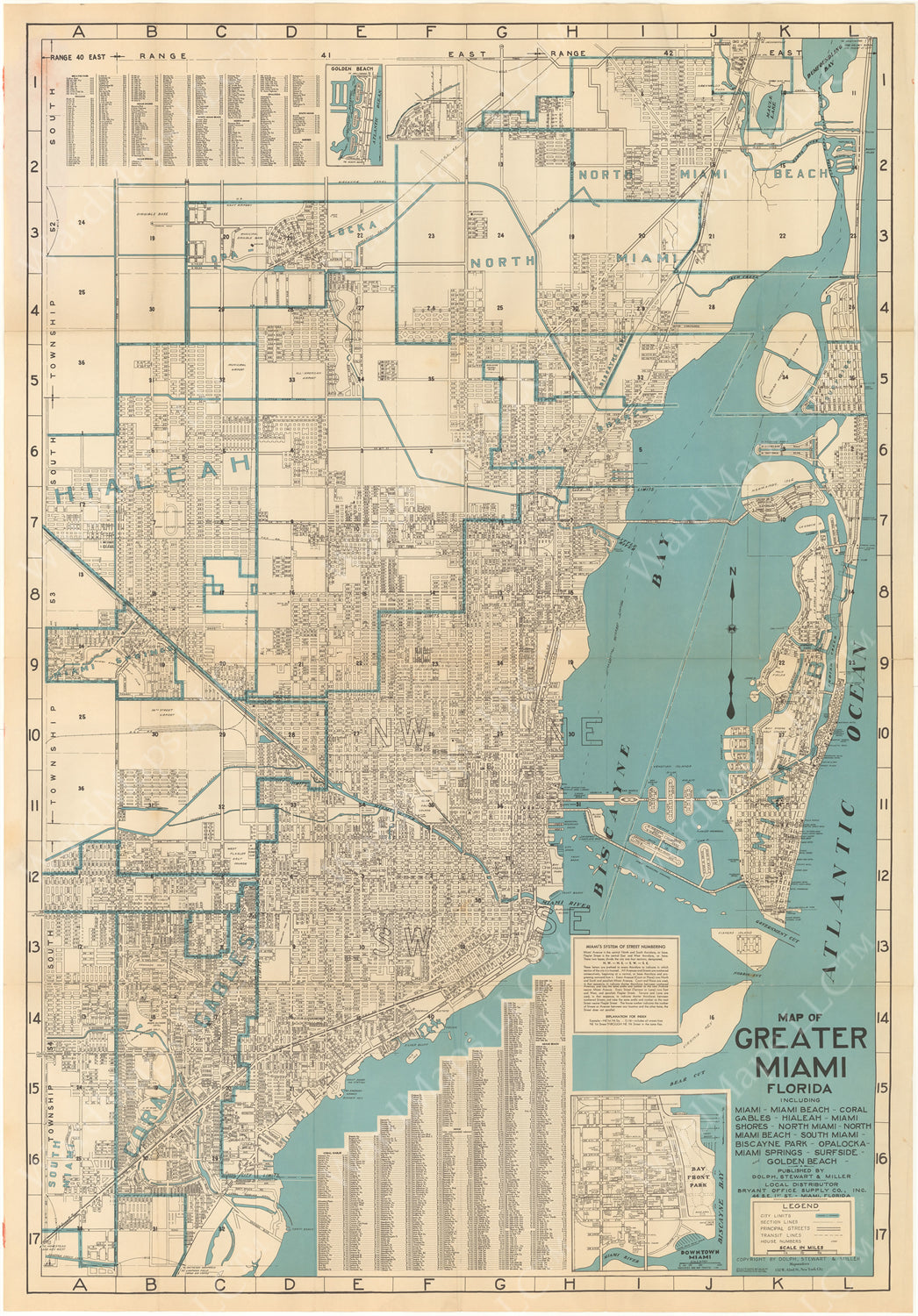 Greater Miami, Florida Circa 1930s – WardMaps LLC