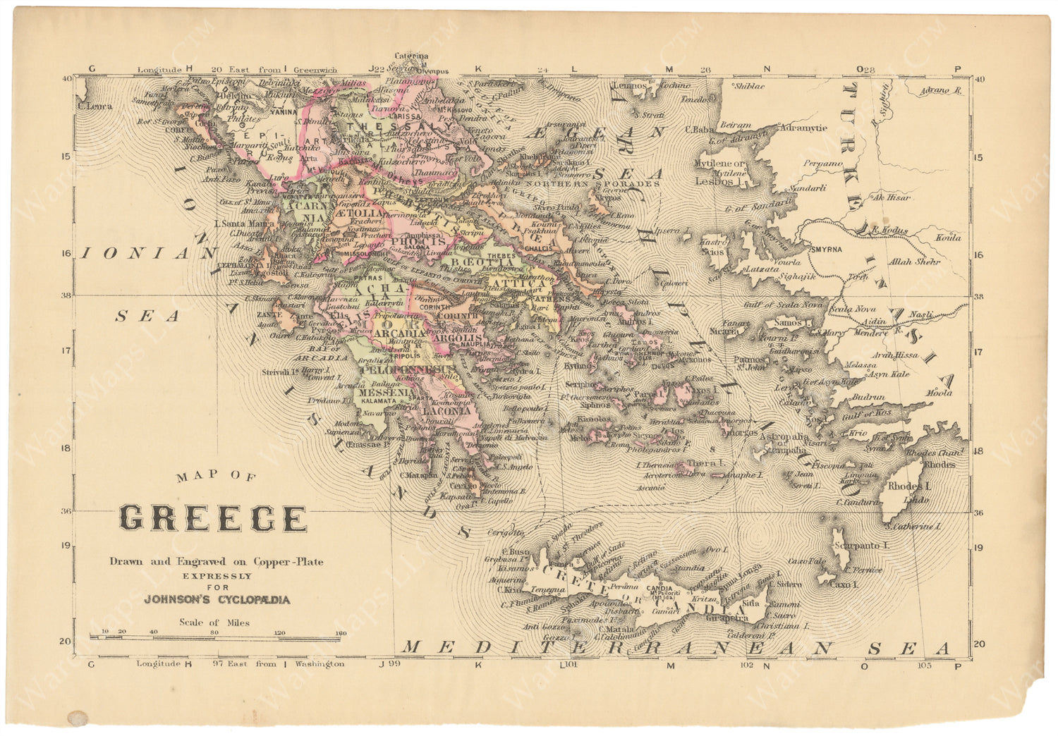 Greece 1899 – WardMaps LLC