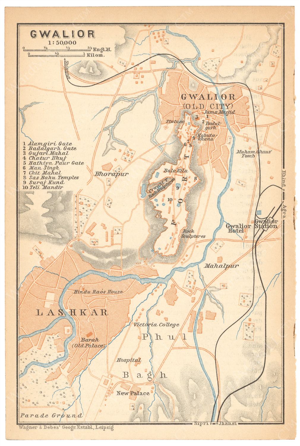 Gwalior, India 1914 – WardMaps LLC