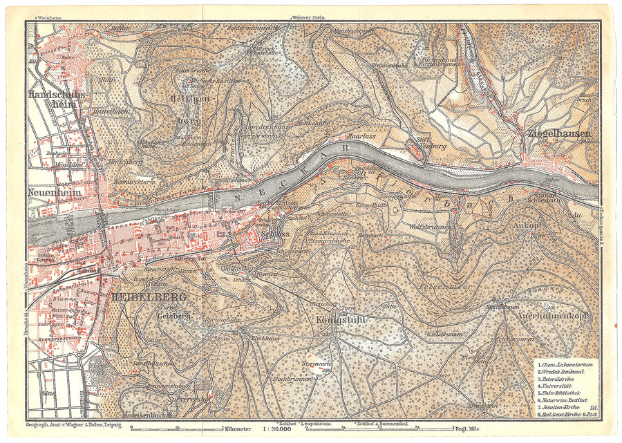 Heidelberg, Germany 1911 – WardMaps LLC