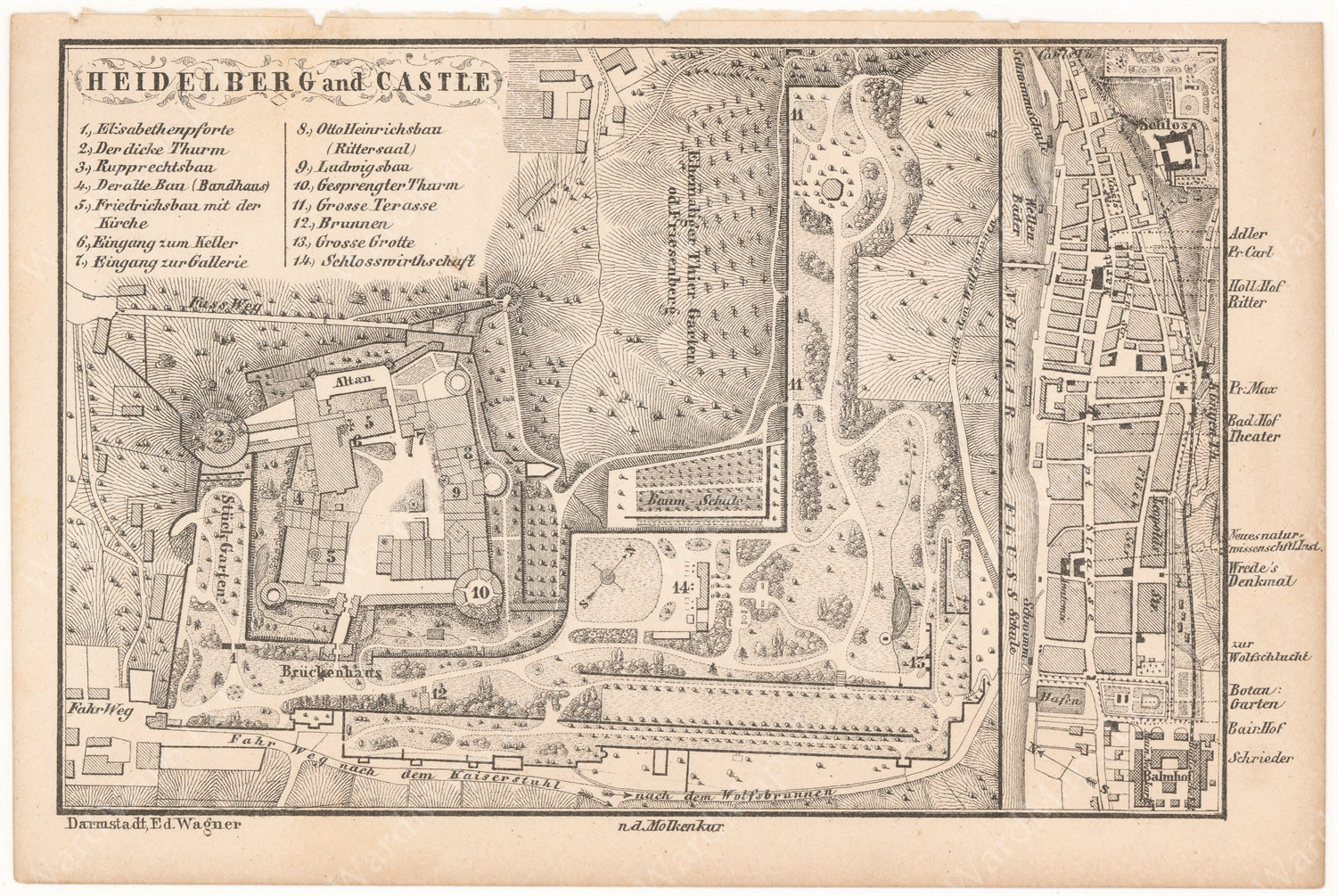 Heidelberg, Germany 1868 – WardMaps LLC
