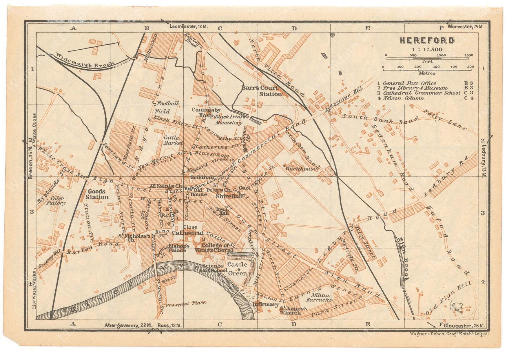 Hereford, England 1927 – WardMaps LLC