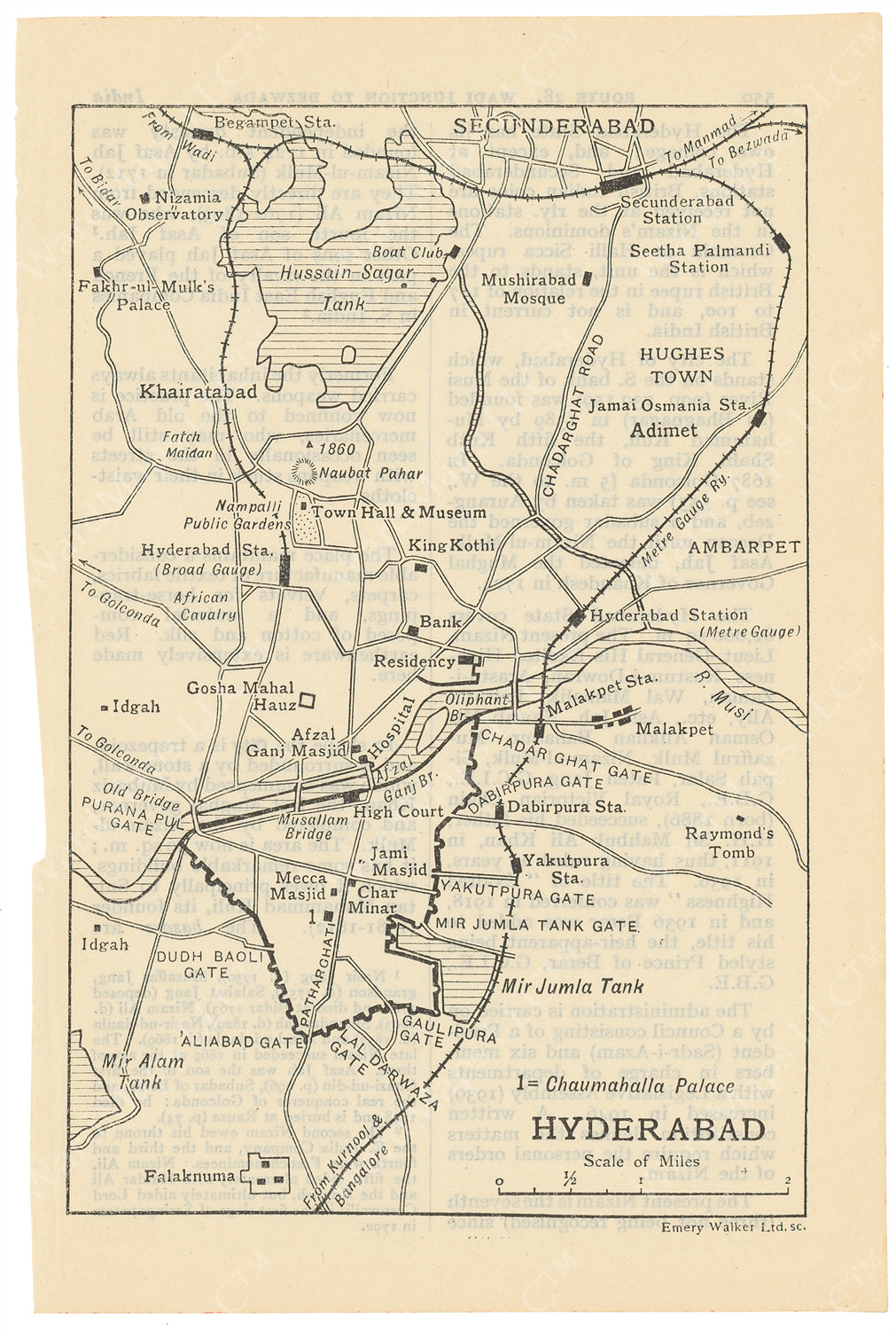 Hyderabad, India 1953 – WardMaps LLC