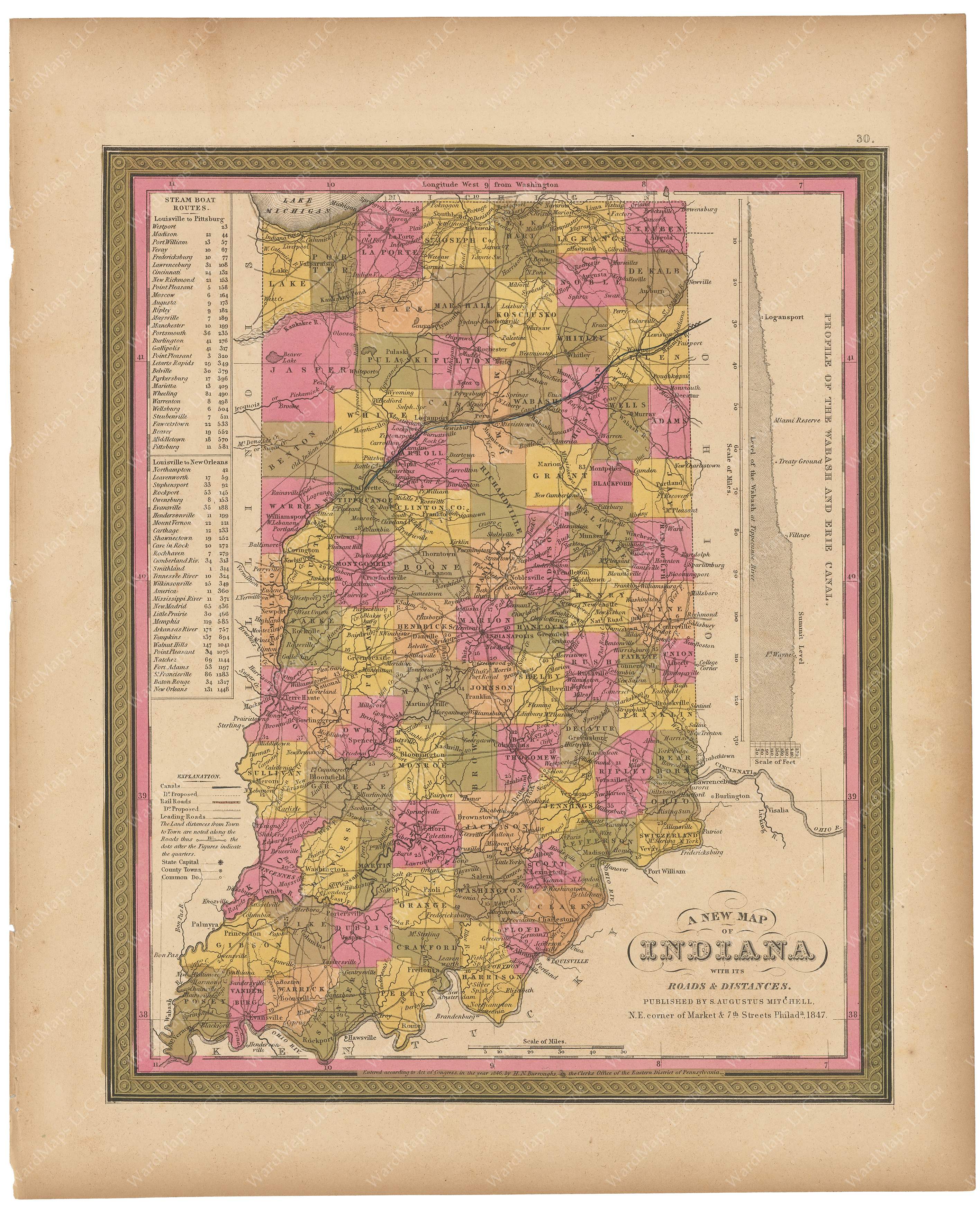 Indiana 1847 – WardMaps LLC