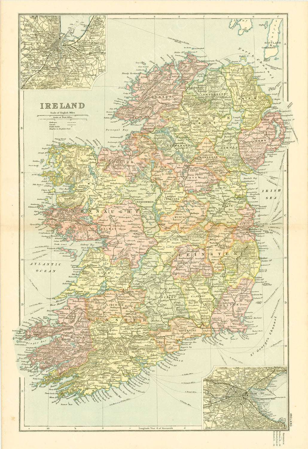 Ireland 1896 – WardMaps LLC