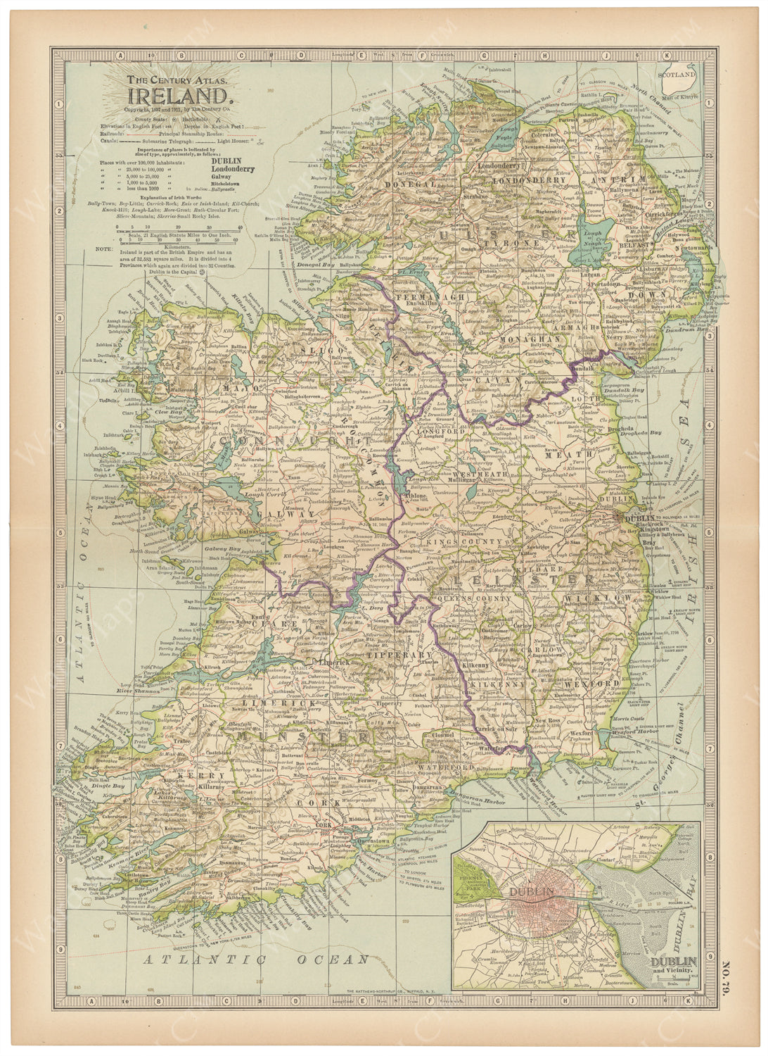 Ireland 1914 – WardMaps LLC