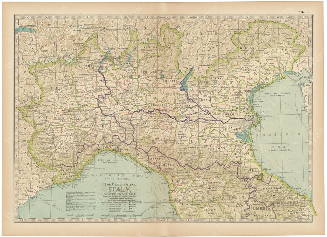 Italy: Northern Part 1914 – WardMaps LLC