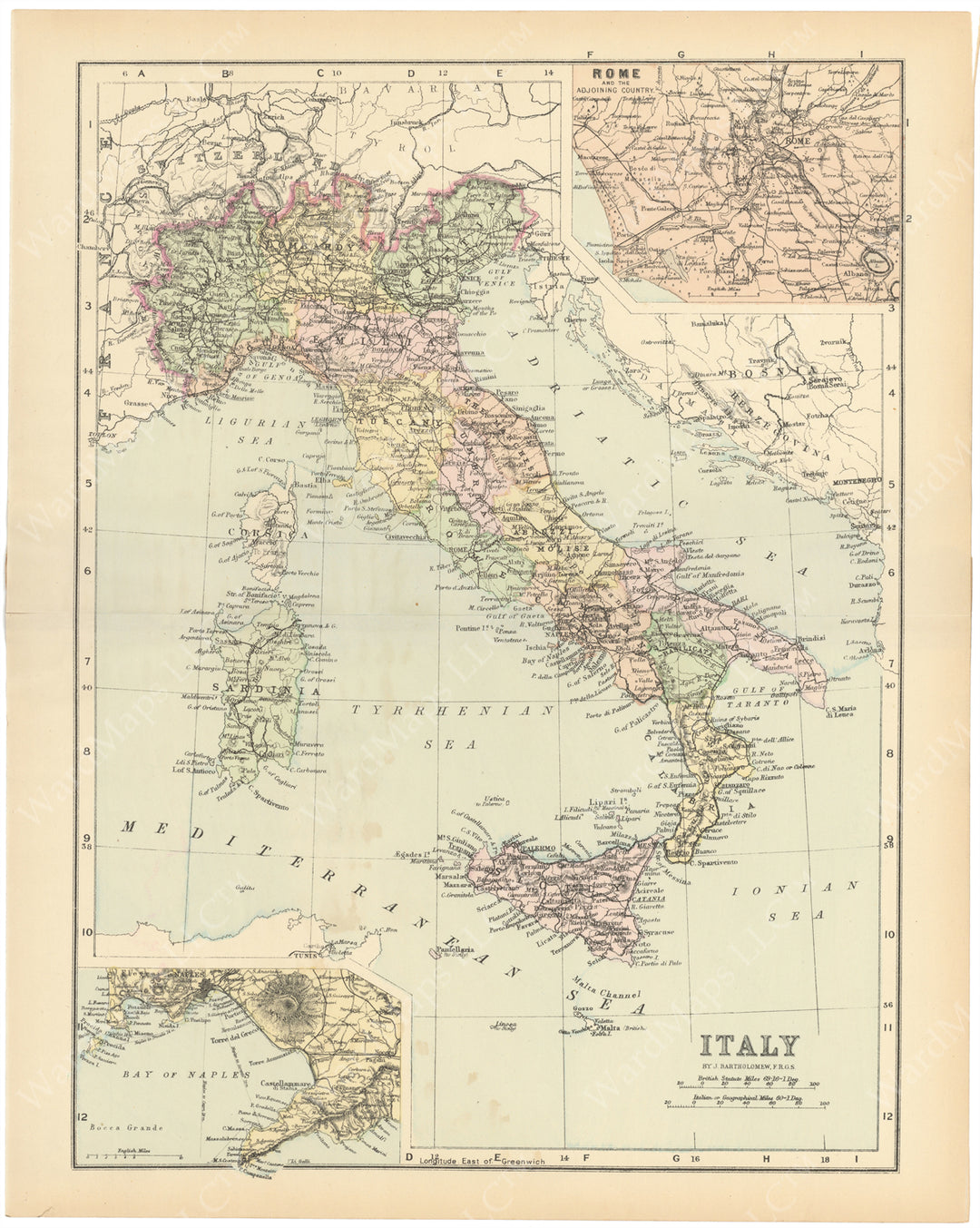 Italy 1899 – WardMaps LLC
