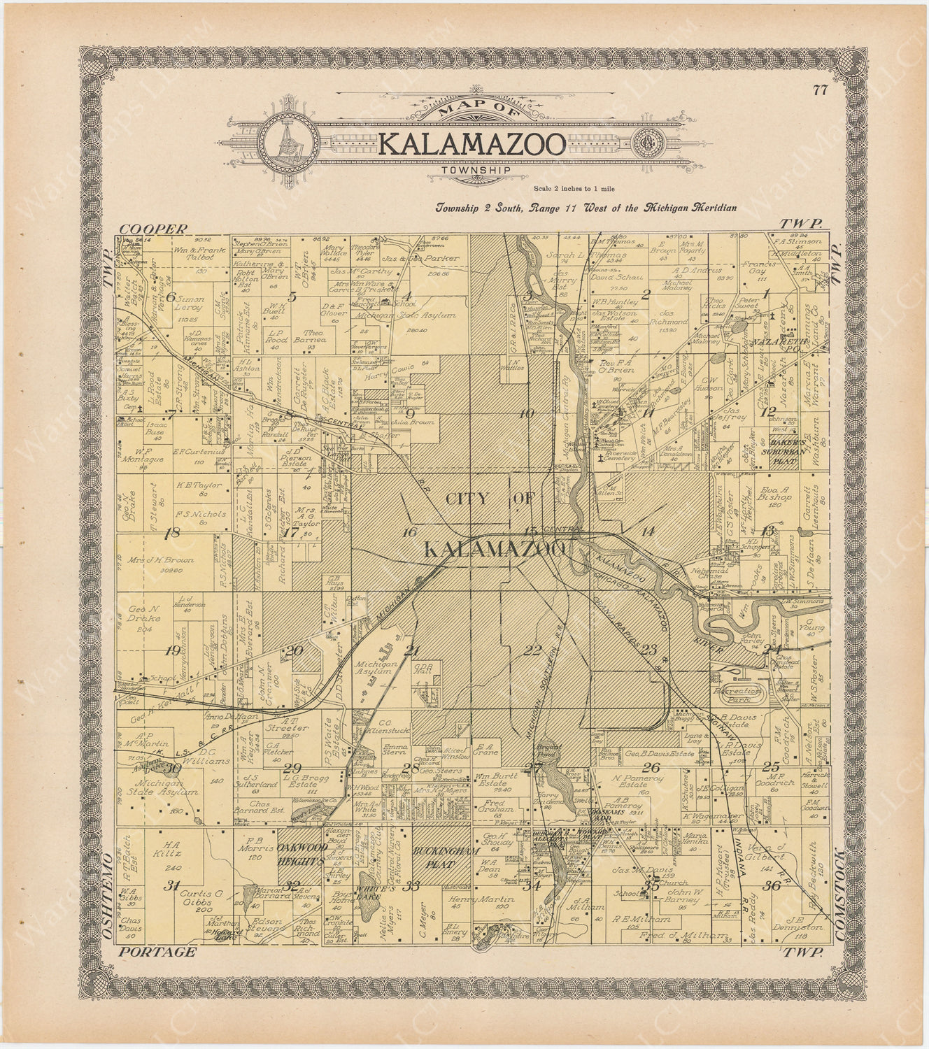 Kalamazoo, Michigan 1910 – WardMaps LLC