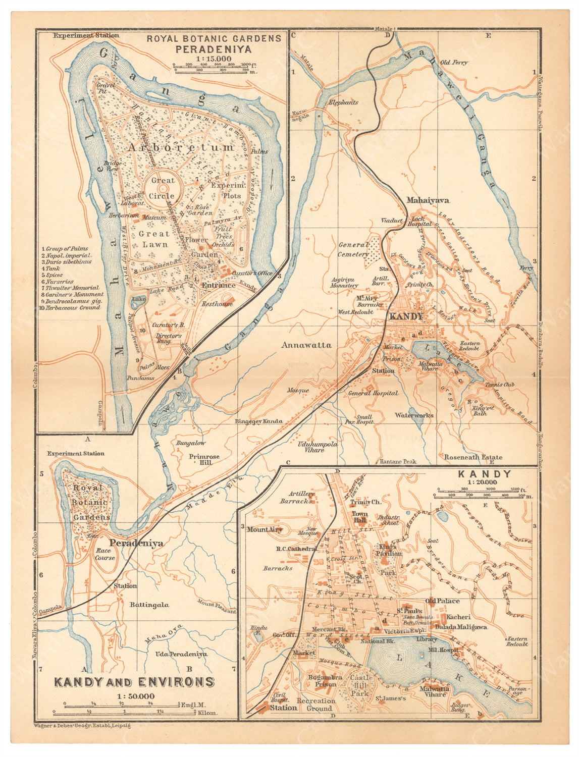 Kandy, Sri Lanka 1914 – WardMaps LLC