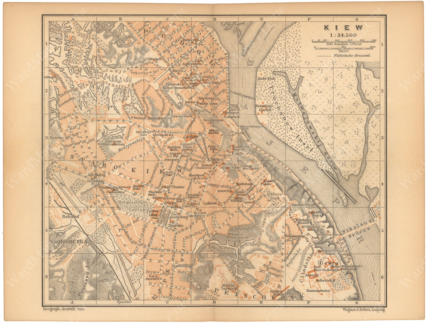 Kiev, Ukraine 1897 – WardMaps LLC