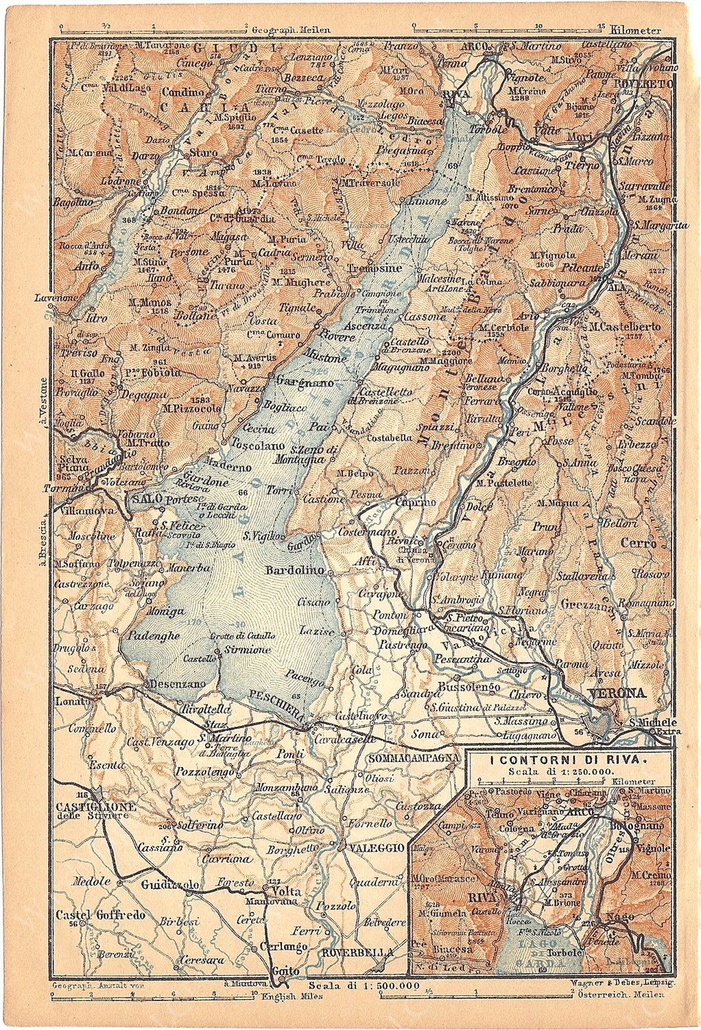 Lake Garda, Italy 1899 – WardMaps LLC