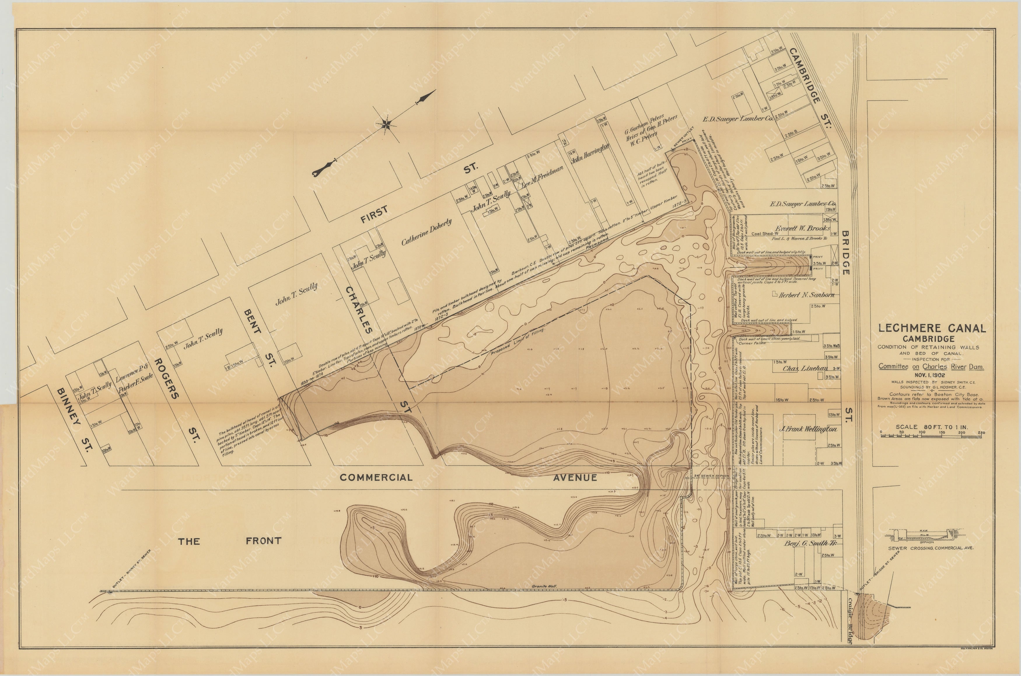 Charles River Dam Report 1903: Lechmere Canal, Cambridge, Massachusett ...