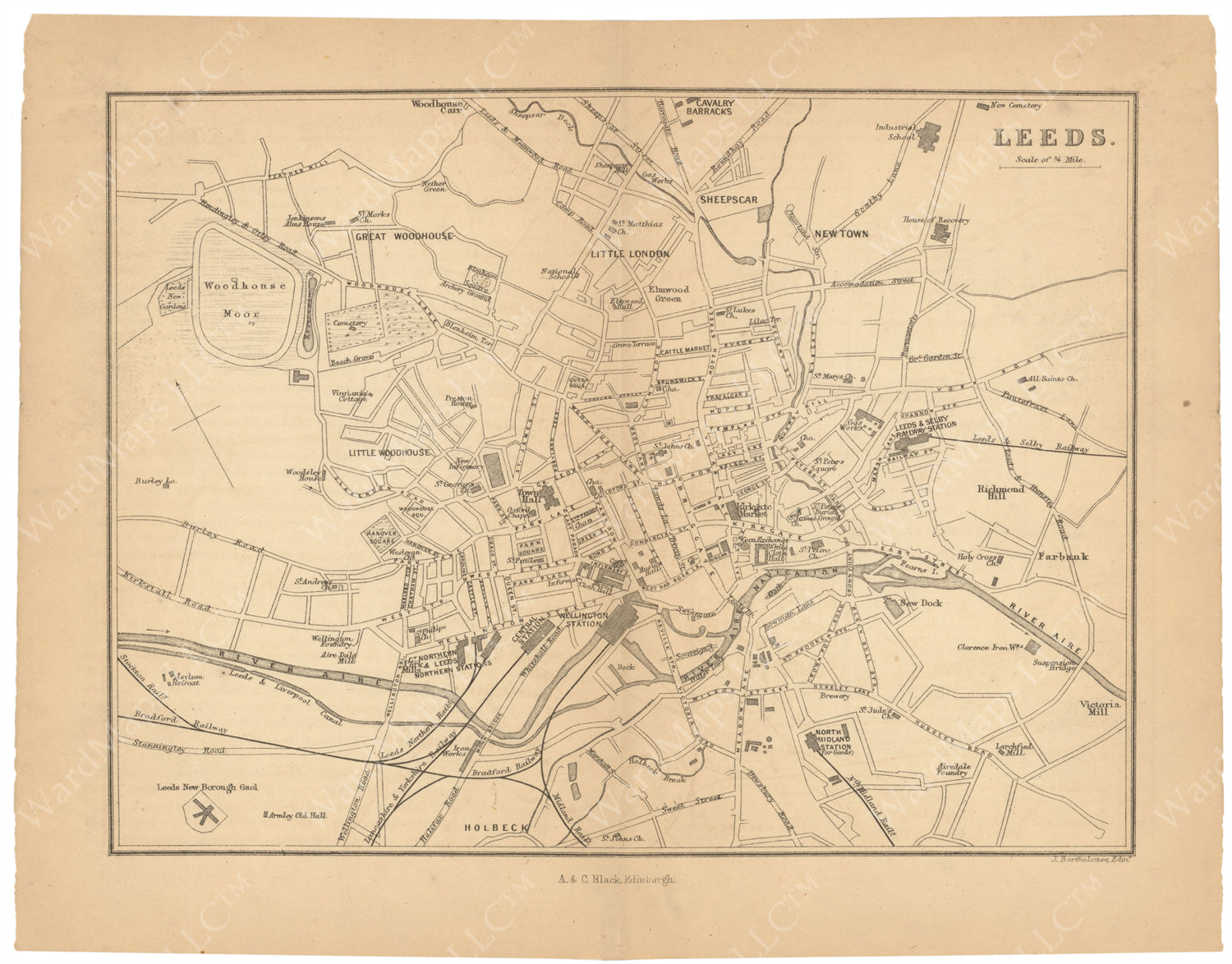 Leeds, England 1866 – WardMaps LLC