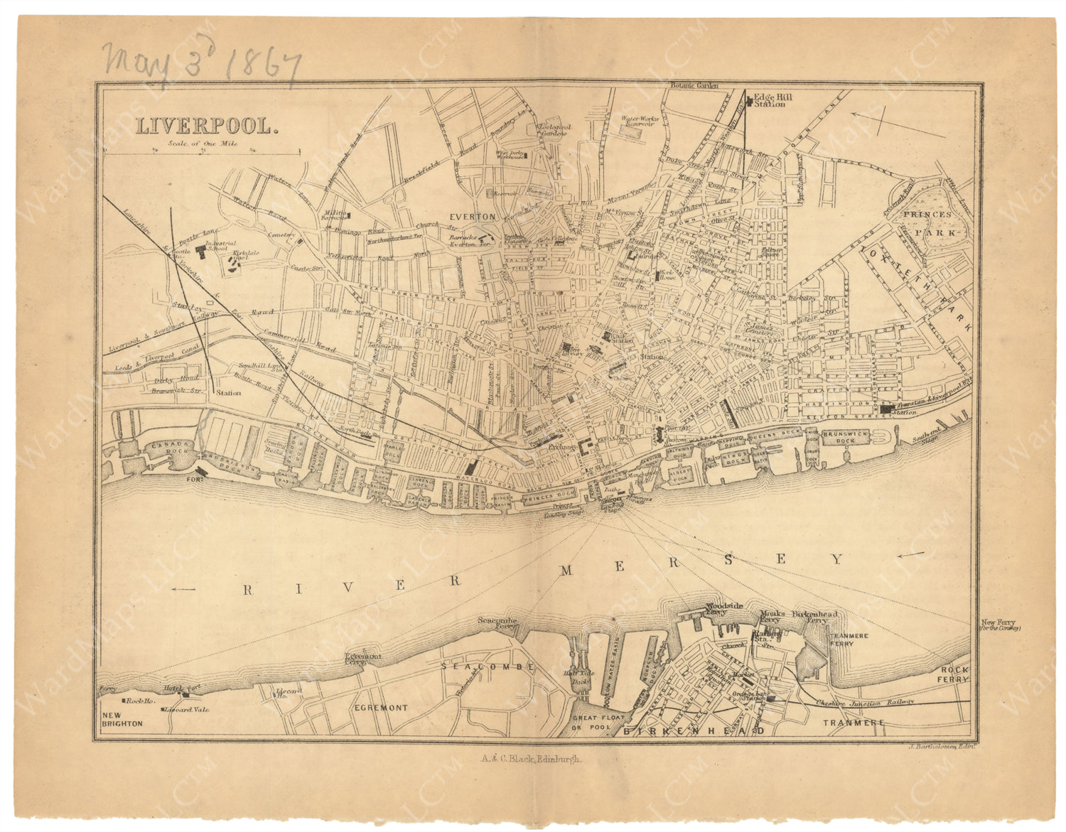 Liverpool, England 1866 – WardMaps LLC