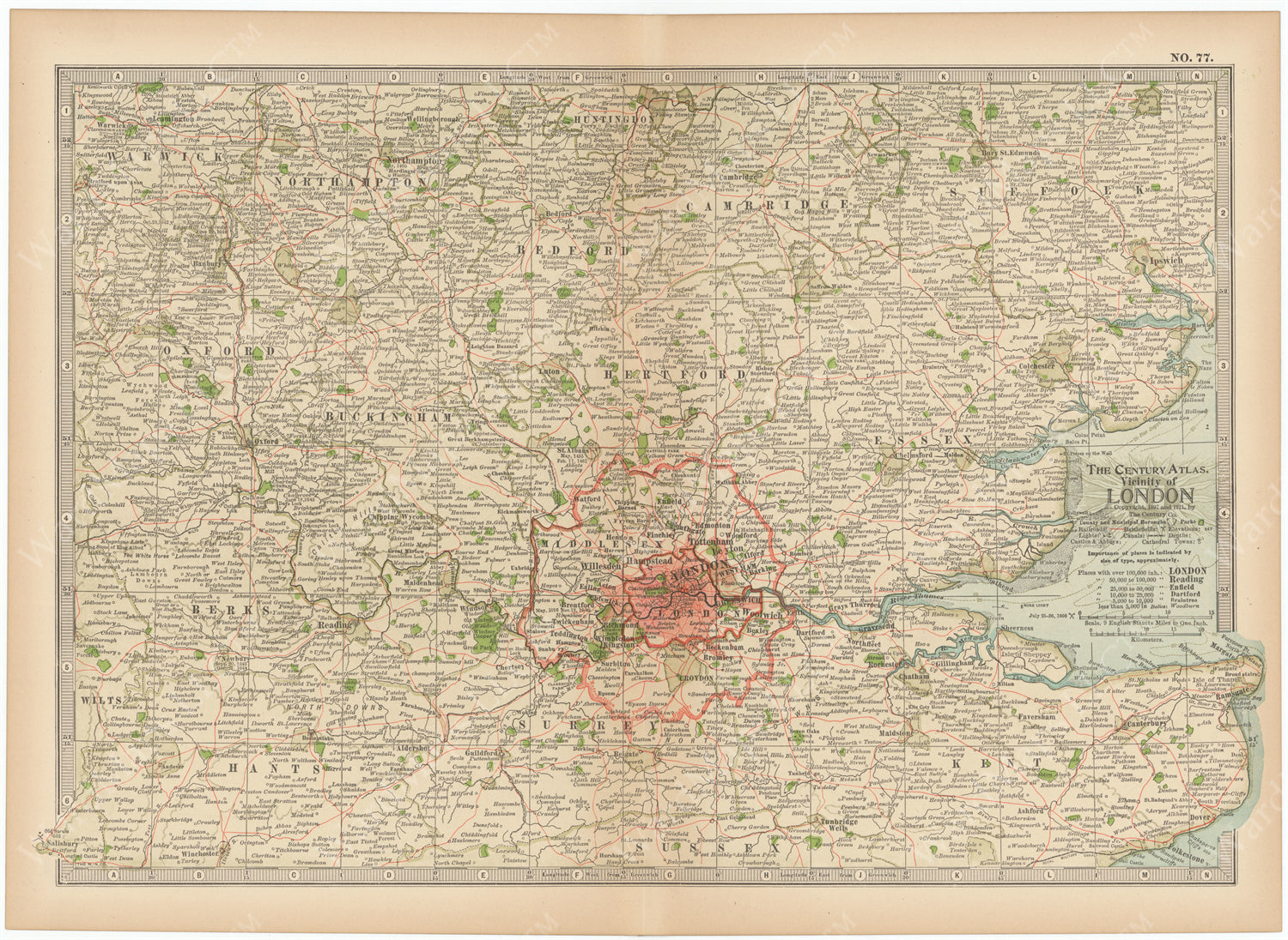 England 1914: Vicinity of London – WardMaps LLC
