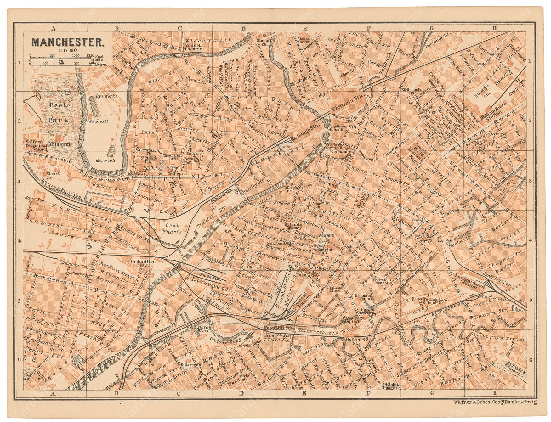 Manchester, England 1906 – WardMaps LLC