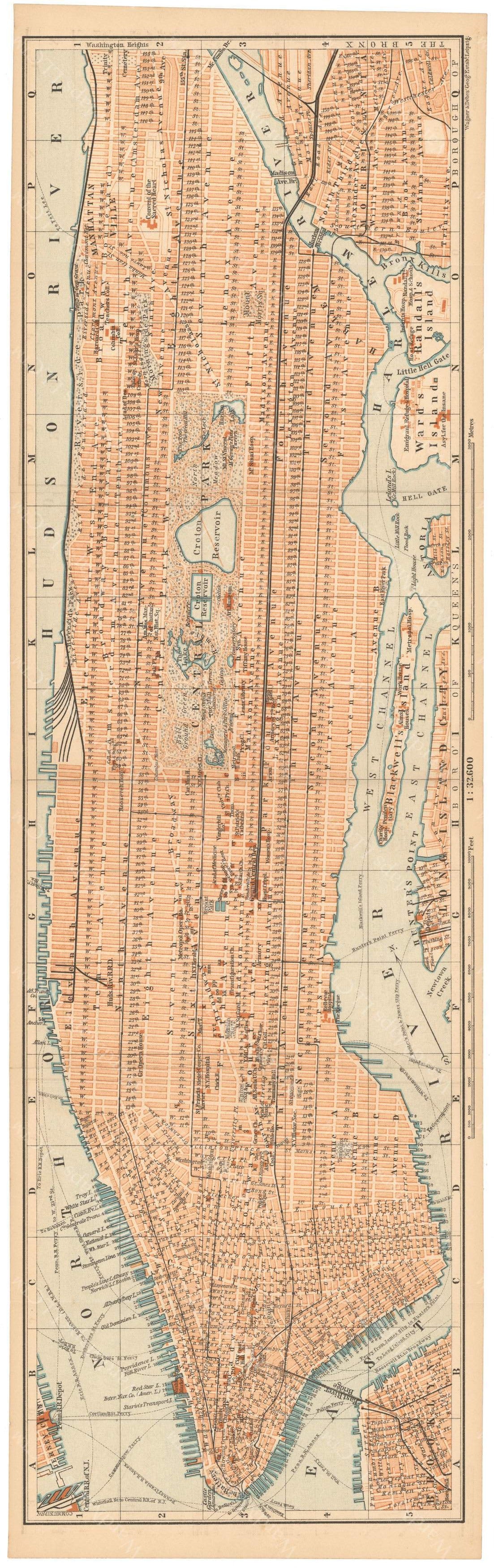 New York, New York 1899: Manhattan – WardMaps LLC
