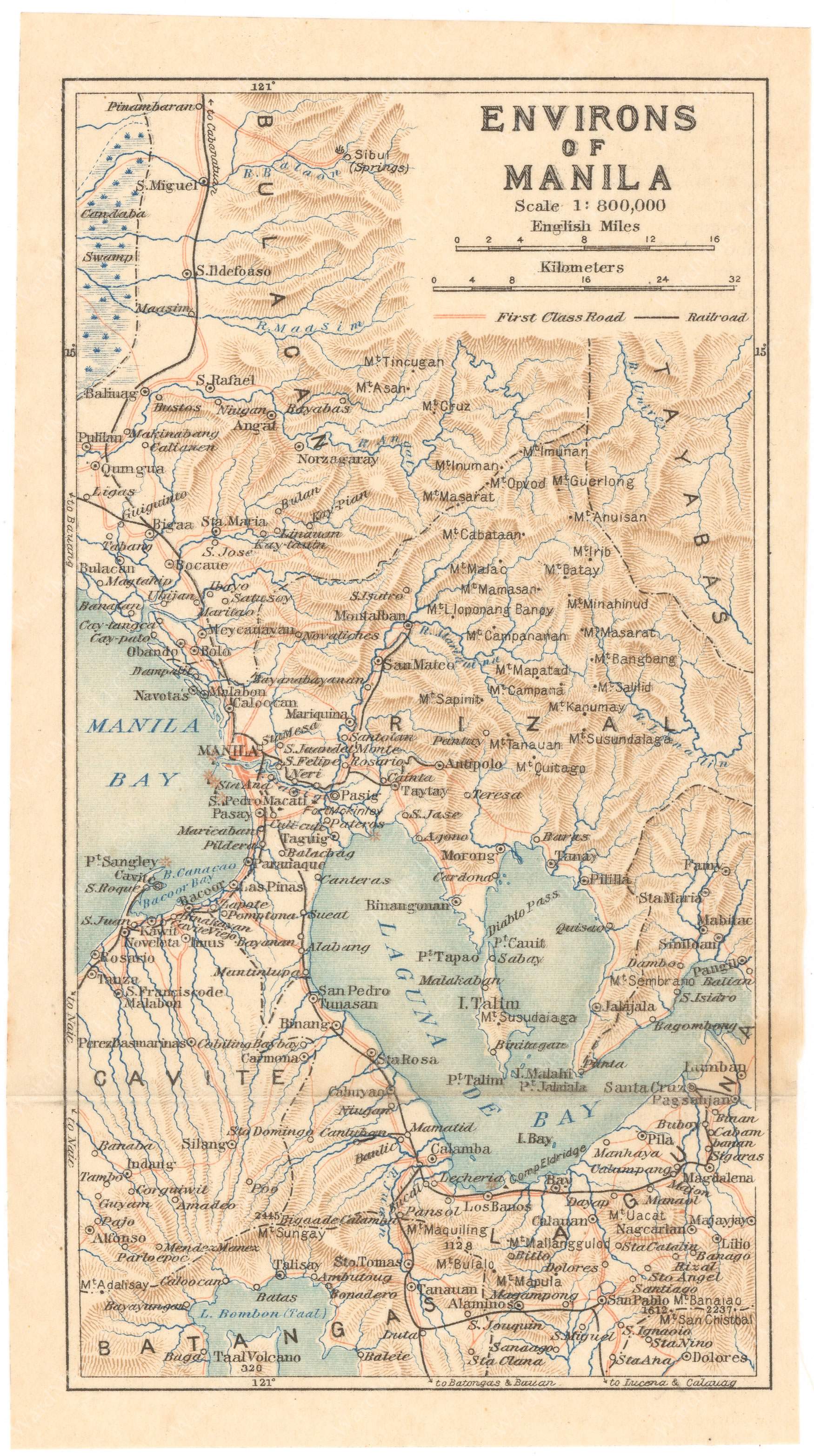 Manila Region, Philippines 1920 – WardMaps LLC