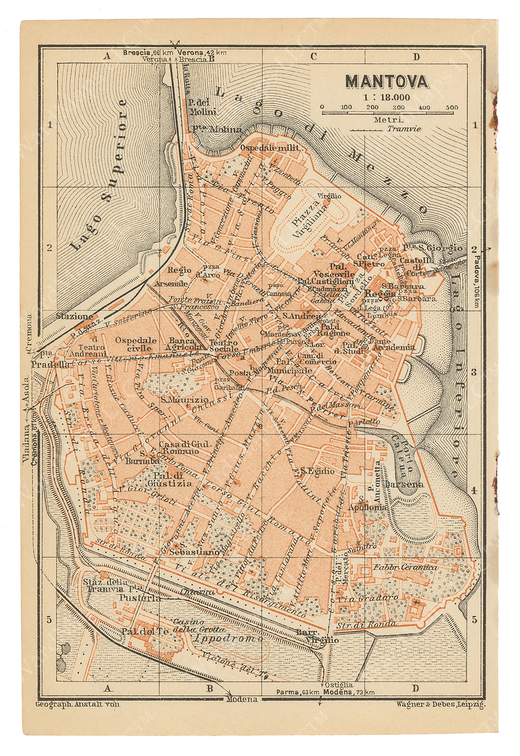 Mantua, Italy 1928 – WardMaps LLC
