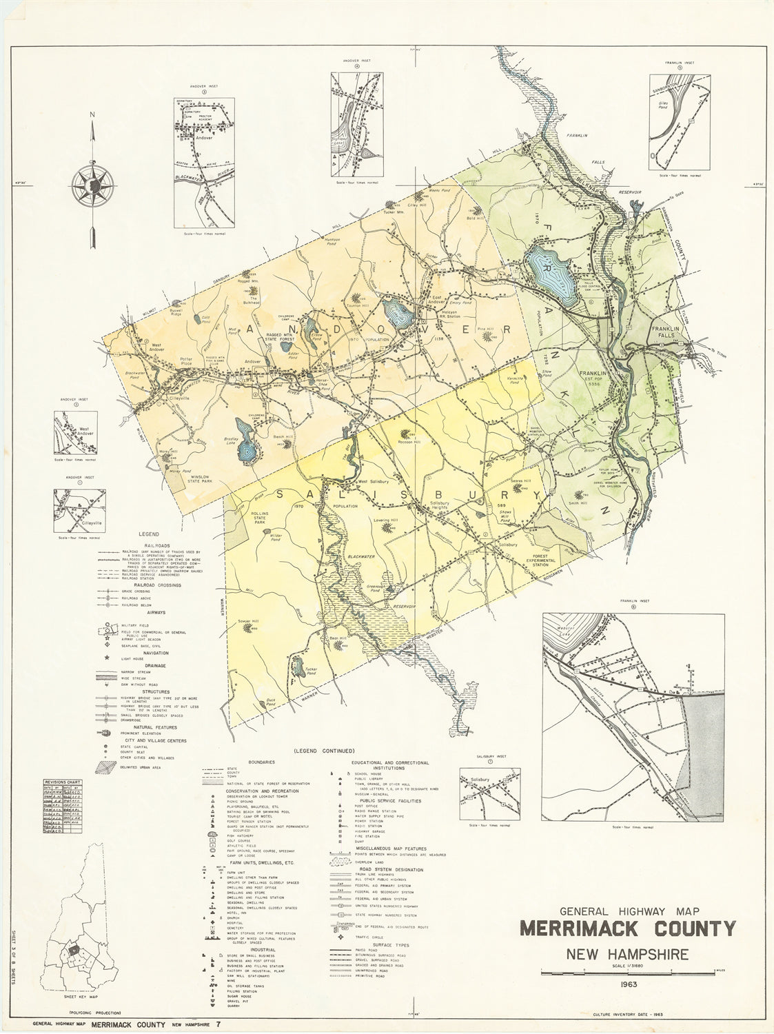 Merrimack County, New Hampshire 1963: 03 of 04 – WardMaps LLC
