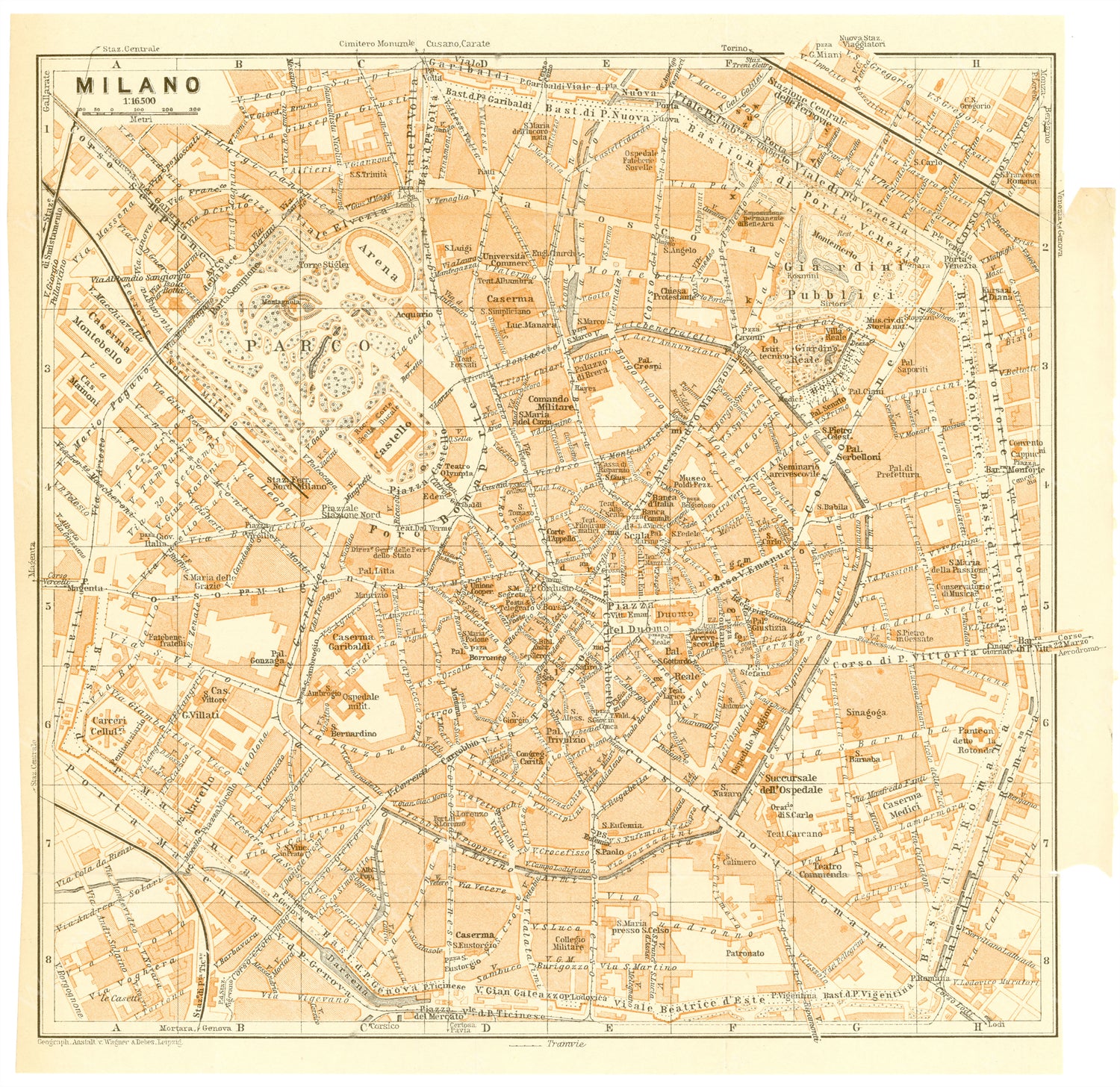 Milan, Italy 1913 – WardMaps LLC