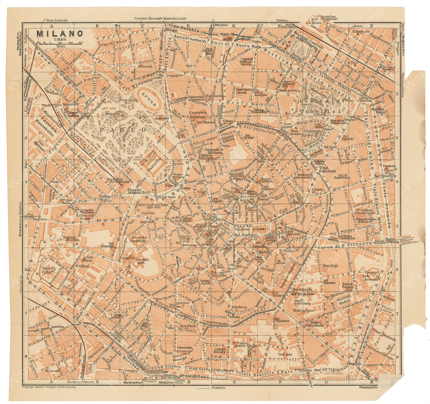 Milan, Italy 1928 – WardMaps LLC