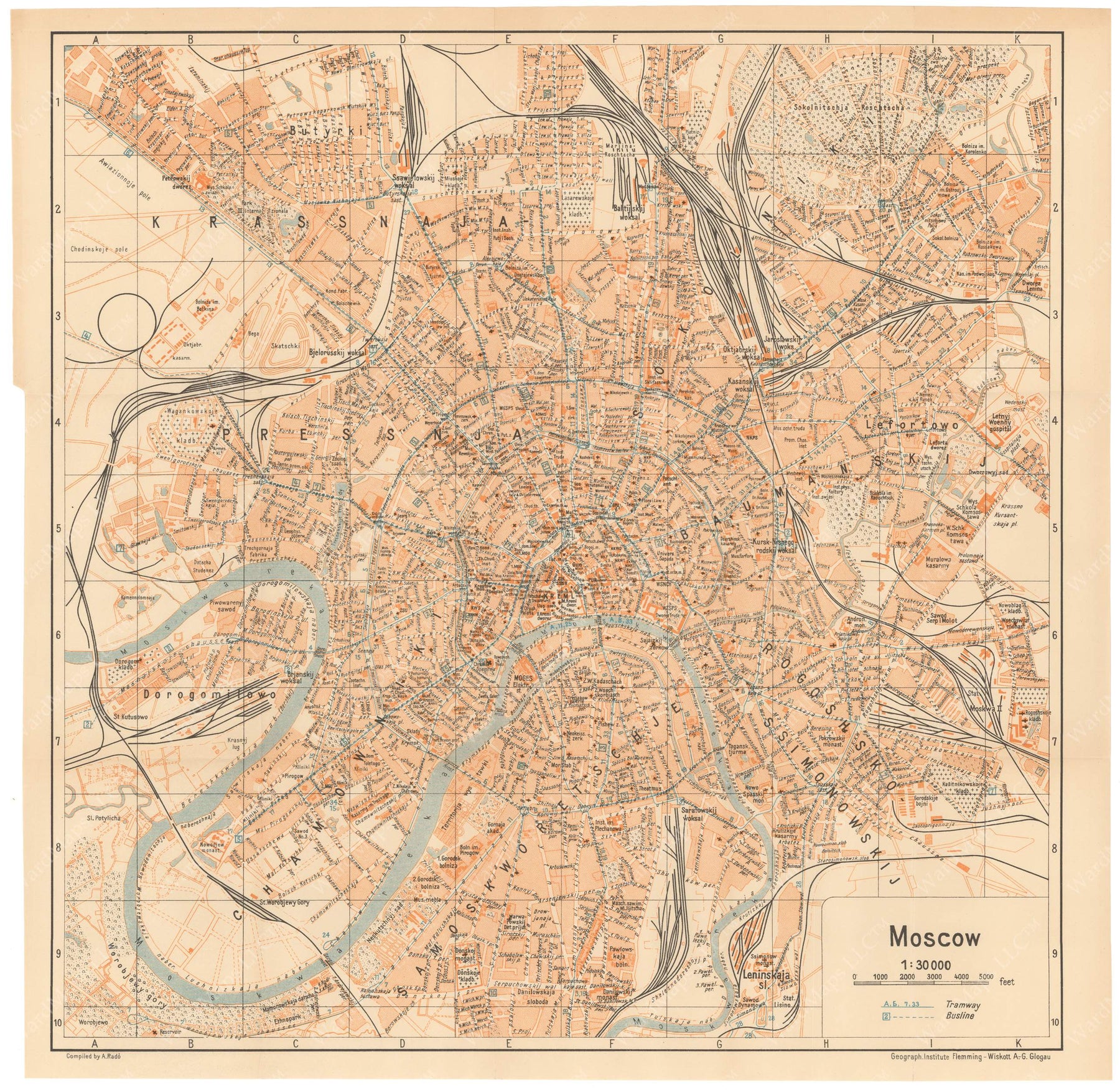 Moscow, Russia 1928 – WardMaps LLC