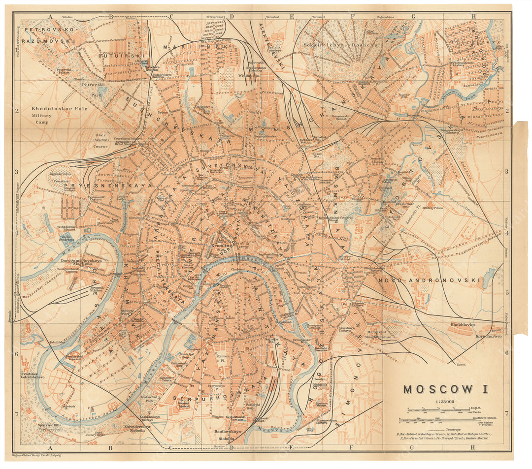 Moscow, Russia 1914 – WardMaps LLC
