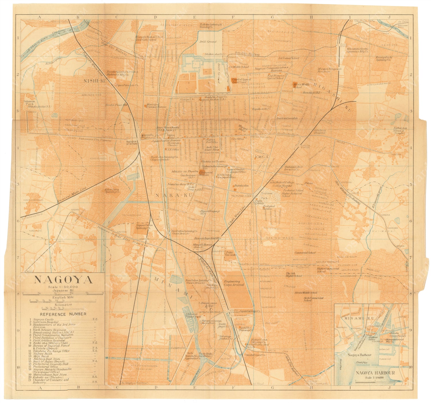 Nagoya, Japan 1933 – WardMaps LLC